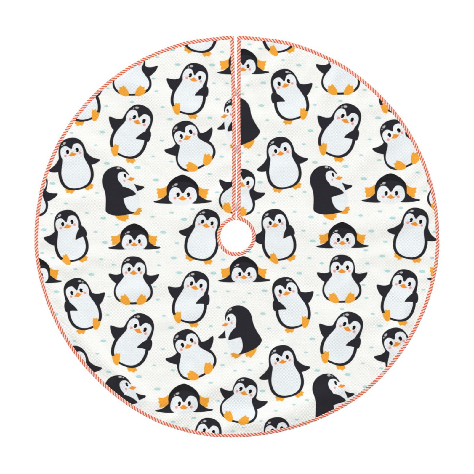 Sikiie Cute Penguins Nativity Christmas Tree Skirt, Jesus Christian ...