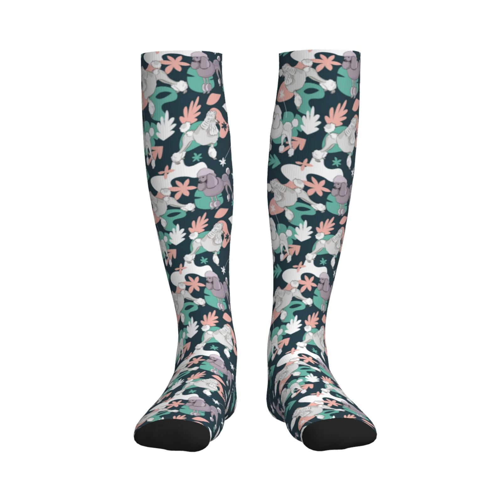 Sikiie Cute Poodle Dog 1 Pairs Compression Socks for Men and Women 15 ...