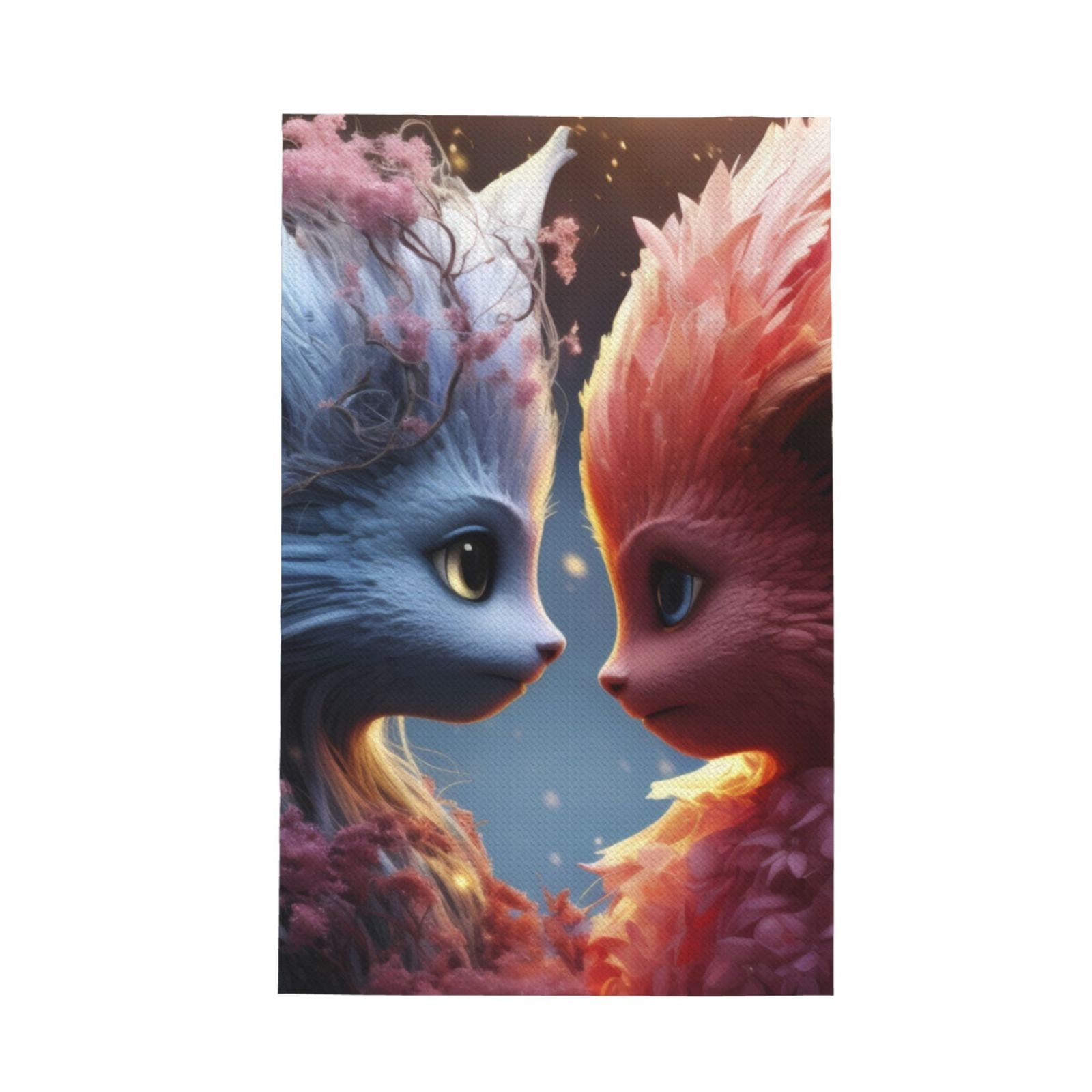 Sikiie Cute Red And White Elf Waffle Weave Kitchen Dish Cloth,Super ...