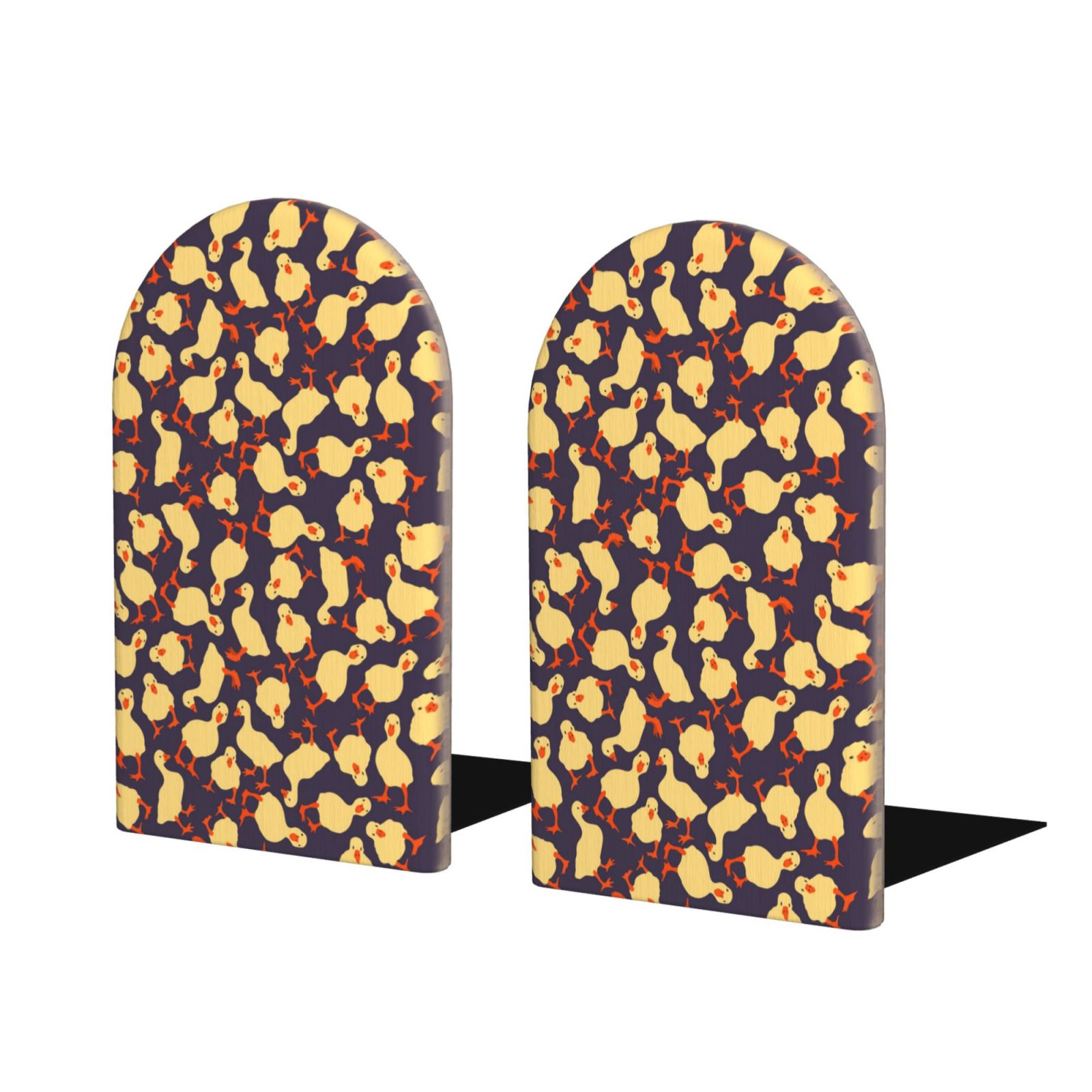 Sikiie Cute Small Farm Birds Bookends 1 Pair, Wood Bookends for Shelves ...
