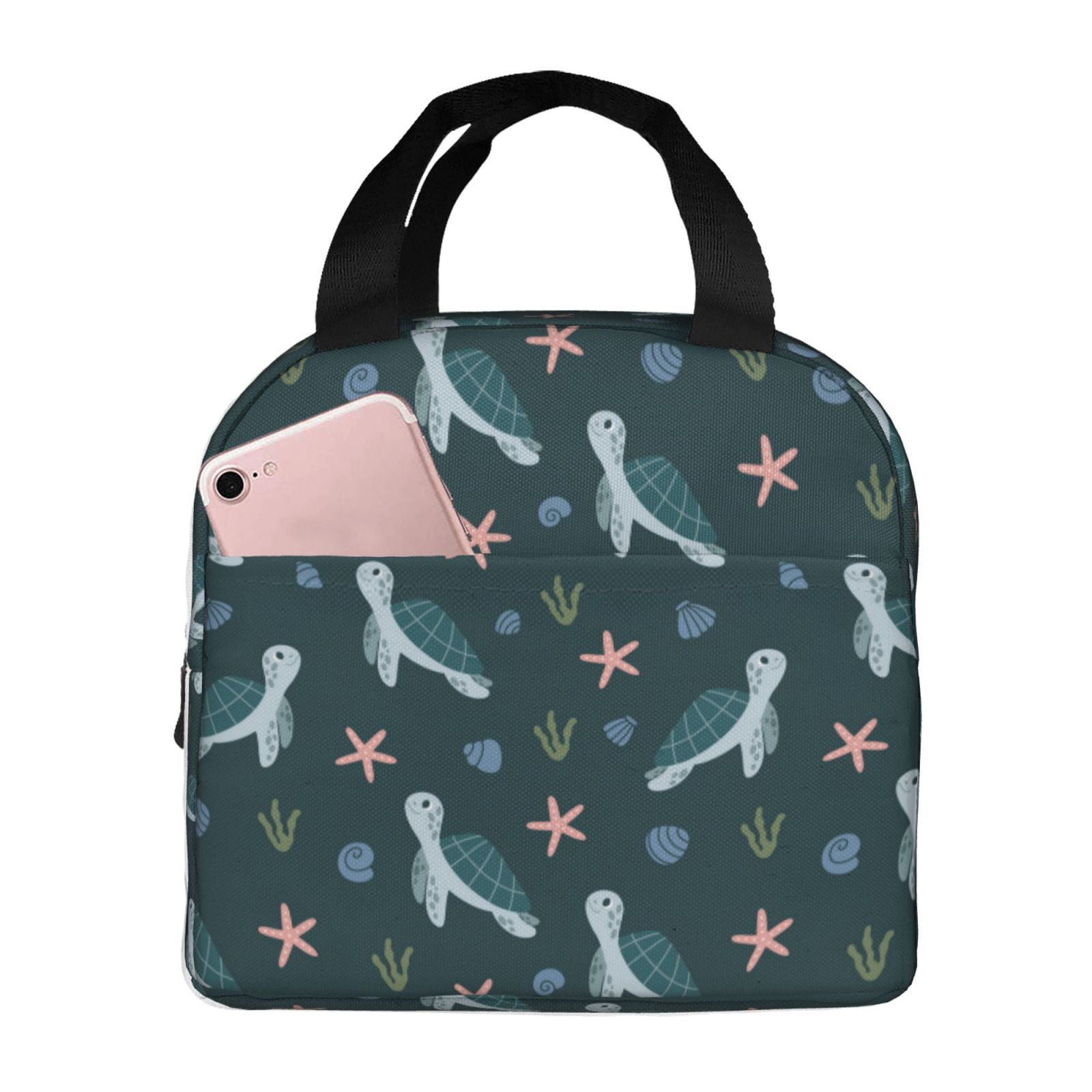 Sikiie Cute Turtle Lunch Bag for Women & Men Adult Insulated Lunch Box ...