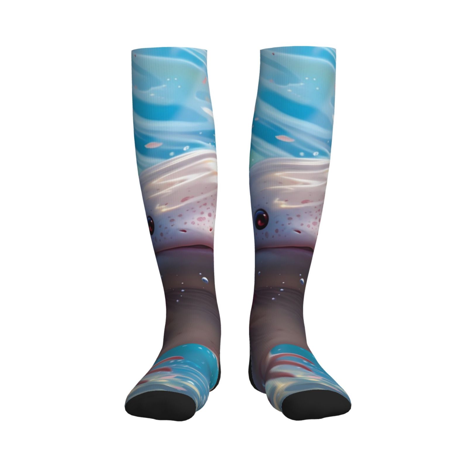 Sikiie Cute Underwater Axolotl 1 Pairs Compression Socks for Men and ...