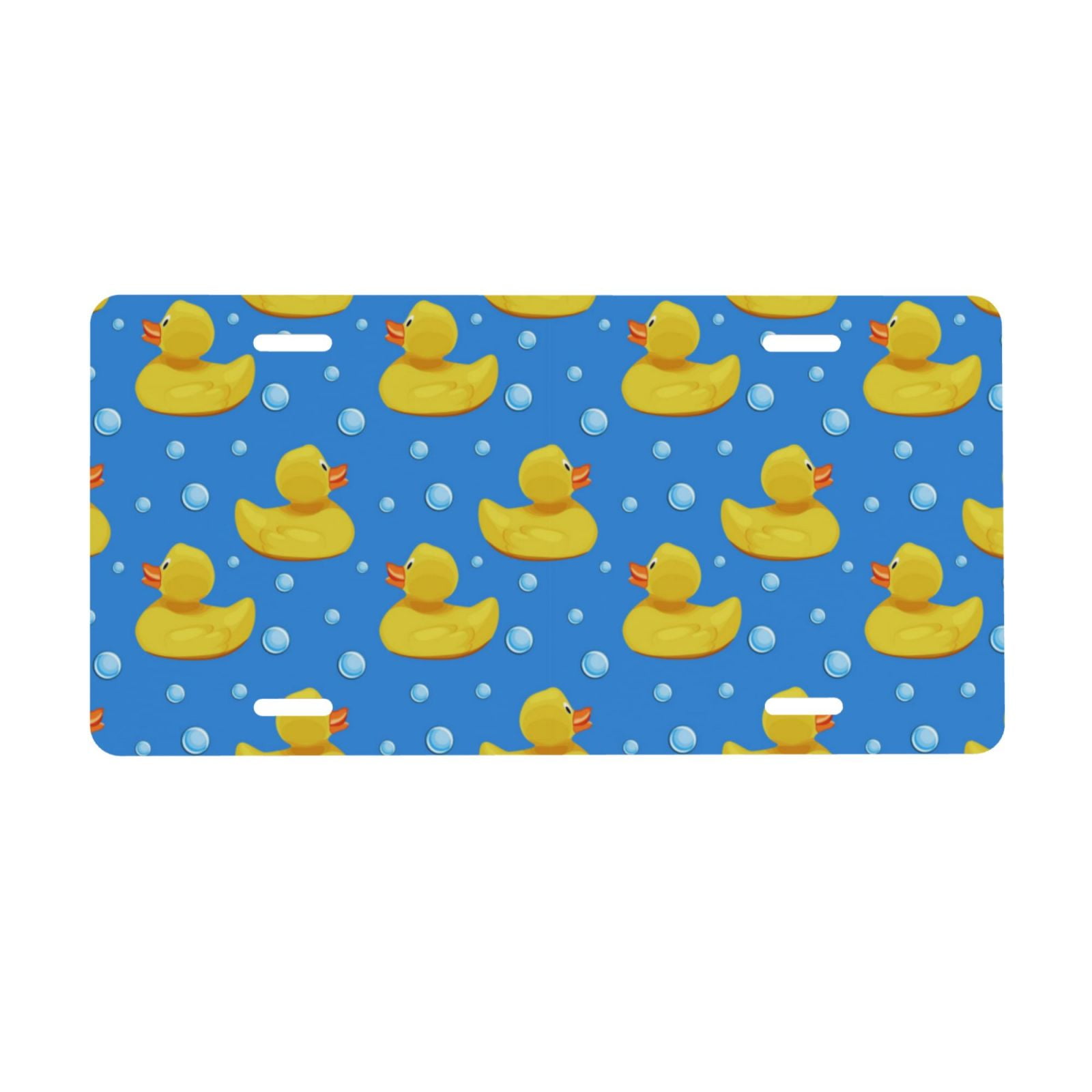 Sikiie Cute Yellow Rubber Ducks License Plate Car Front License Plate ...