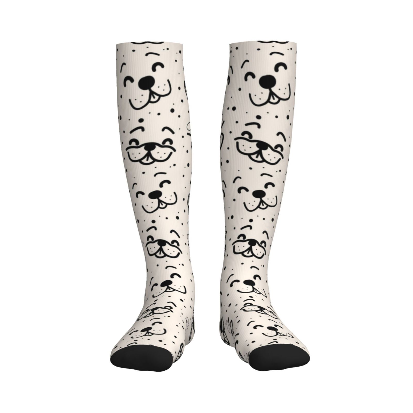 Sikiie DOGS FACE 1 Pairs Compression Socks for Men and Women 15-20 mmHg ...