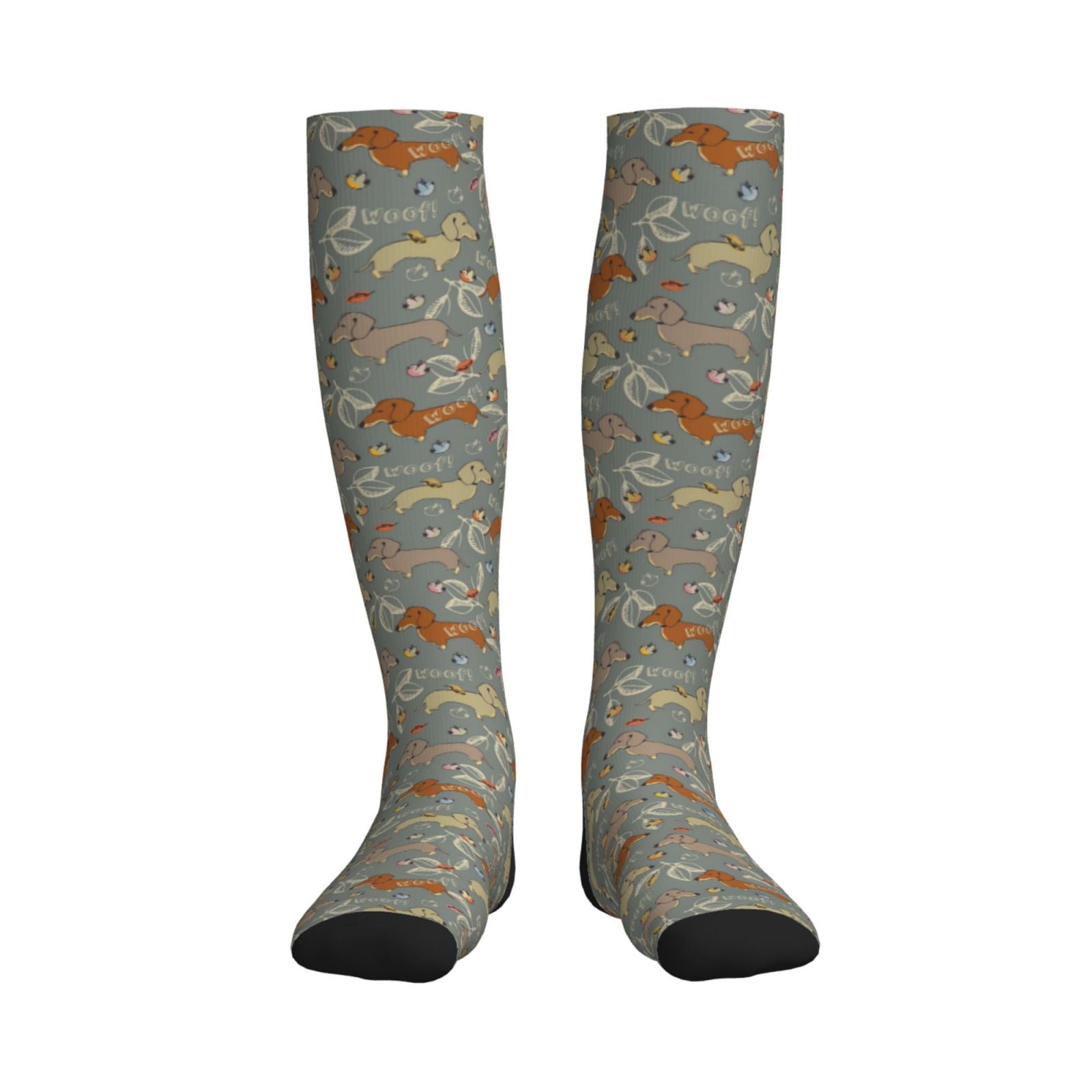 Sikiie Dachshund Dog Bird 1 Pairs Compression Socks for Men and Women ...