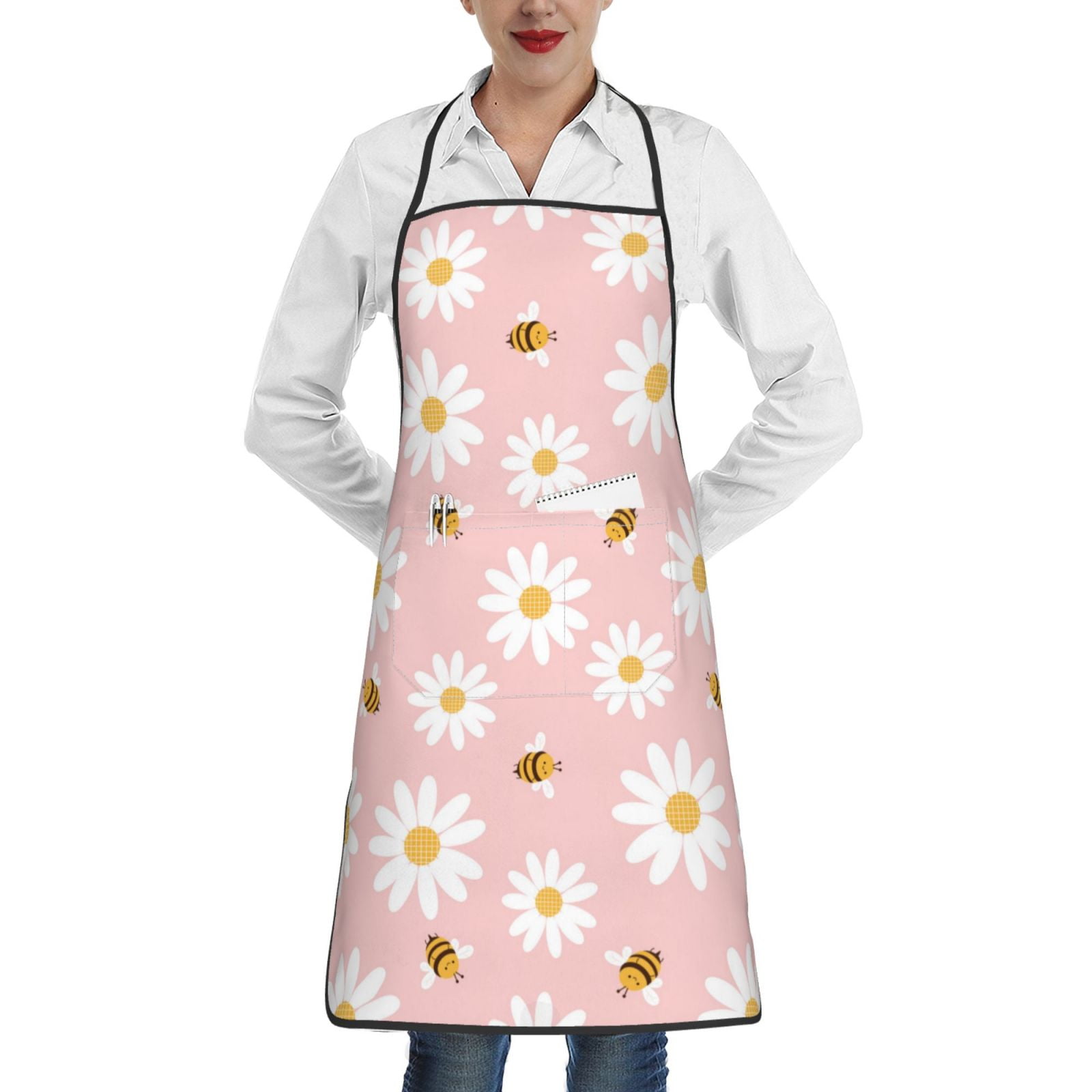 Sikiie Daisy And Bee Aprons for Kitchen Cooking Aprons, Chef Apron for ...