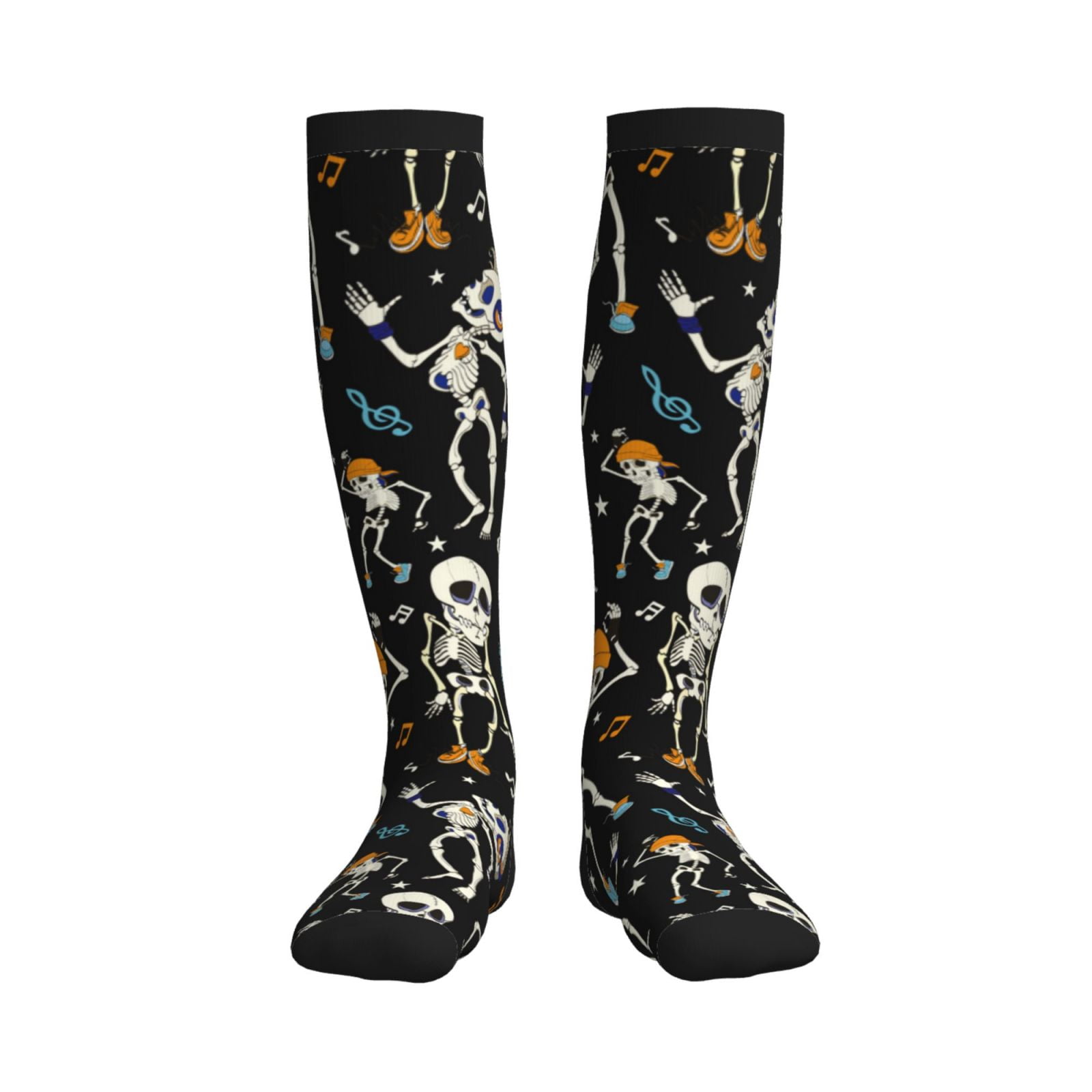 Sikiie Dancing Skeleton Party 1 Pairs Compression Socks for Men and ...