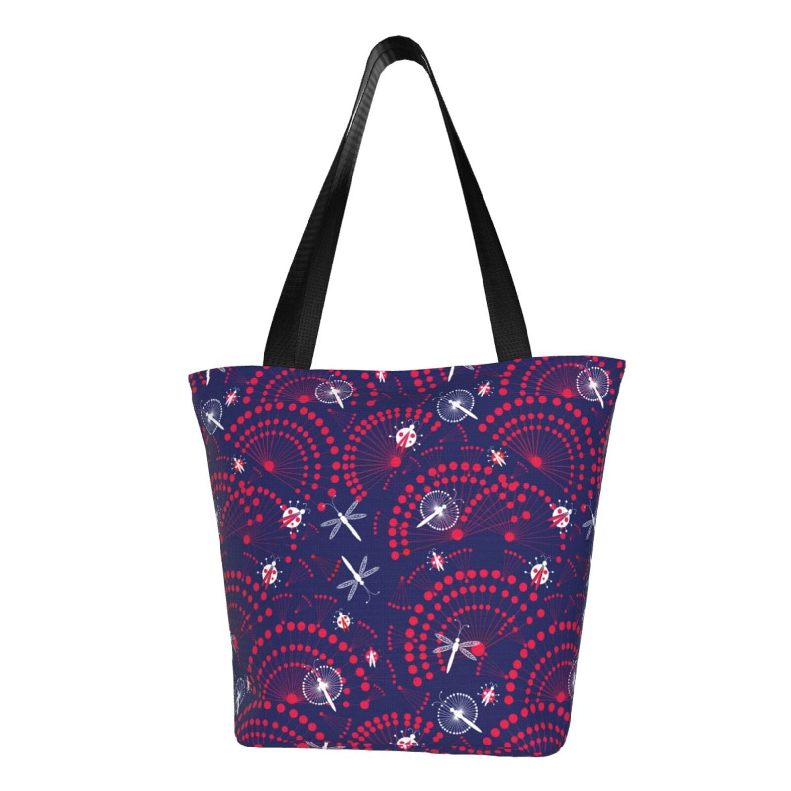 Sikiie Dandelions Flowers With Dragonflies Shoulder Bag Casual Hobo ...