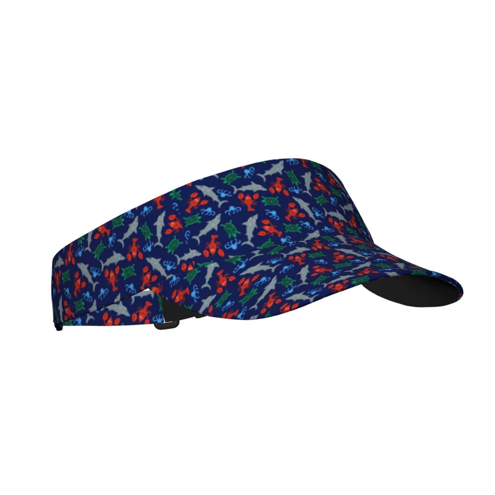 Sikiie Deep Down In The Ocean Sun Visor Hat Adjustable Velcro Golf ...
