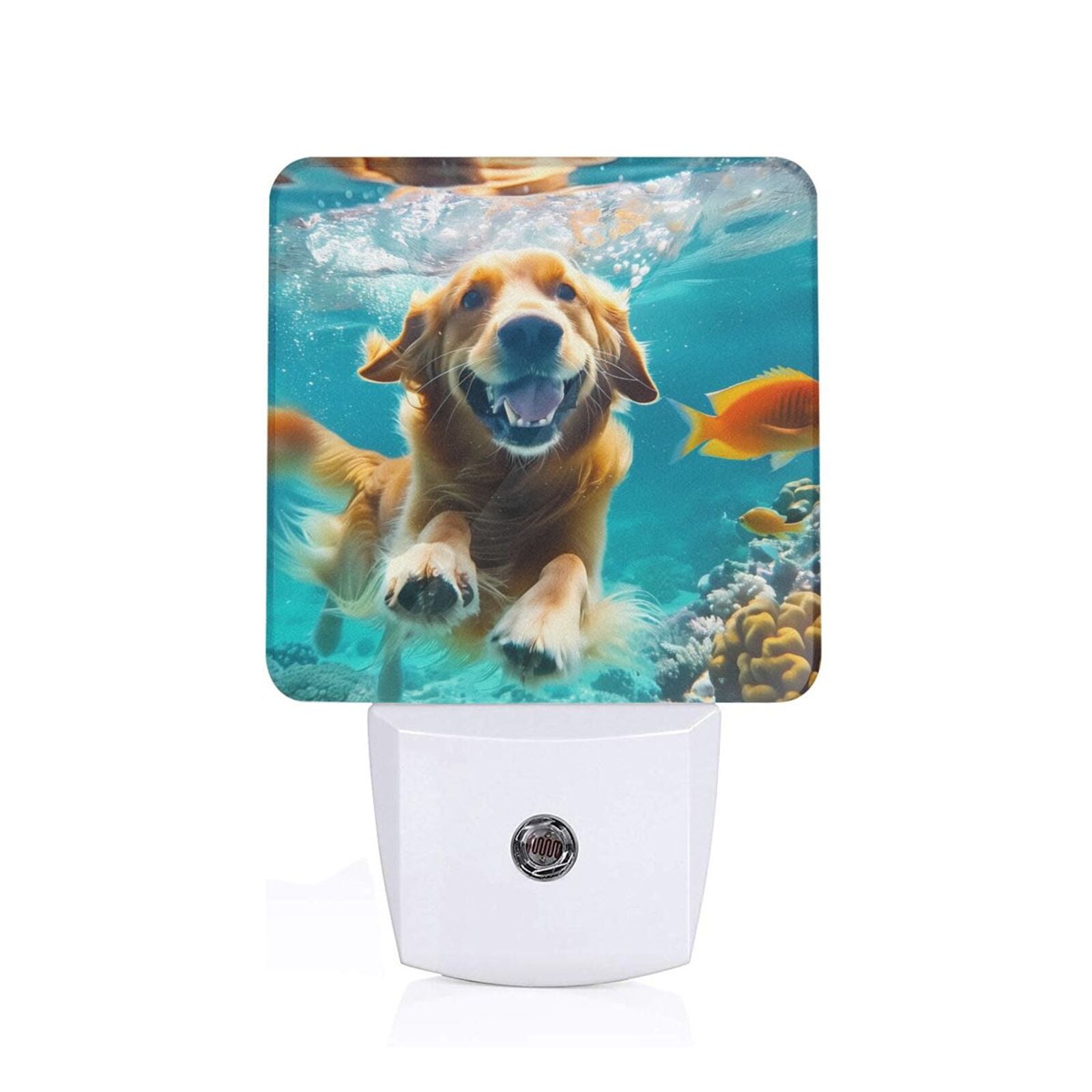 Sikiie Dog Underwater Adventure Led Night Light, Warm White,Cool White ...