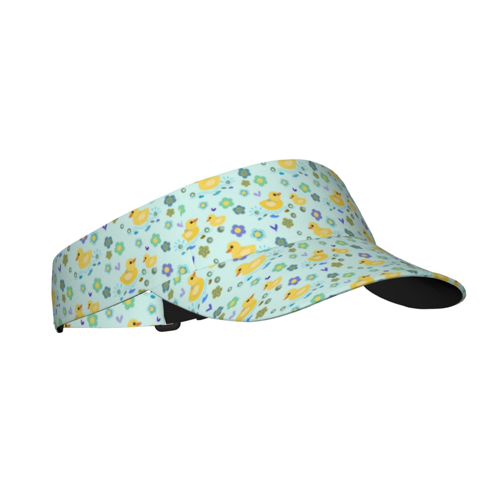 Sikiie Duck Cartoon Sun Visor Hat Adjustable Velcro Golf Visor Sports ...