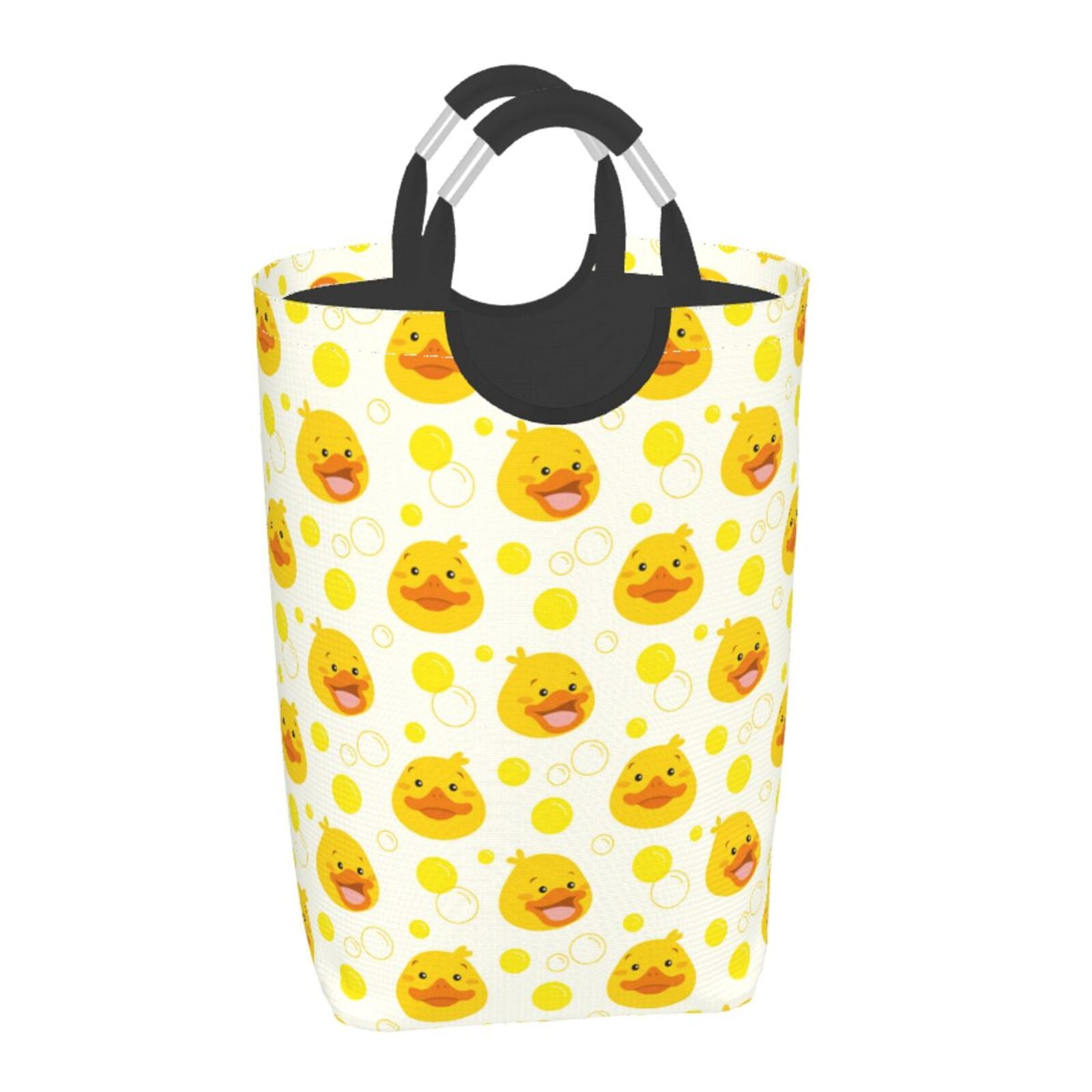 Sikiie Ducky Cartoon Square Laundry Bag Large Collapsible Dirty Clothes ...