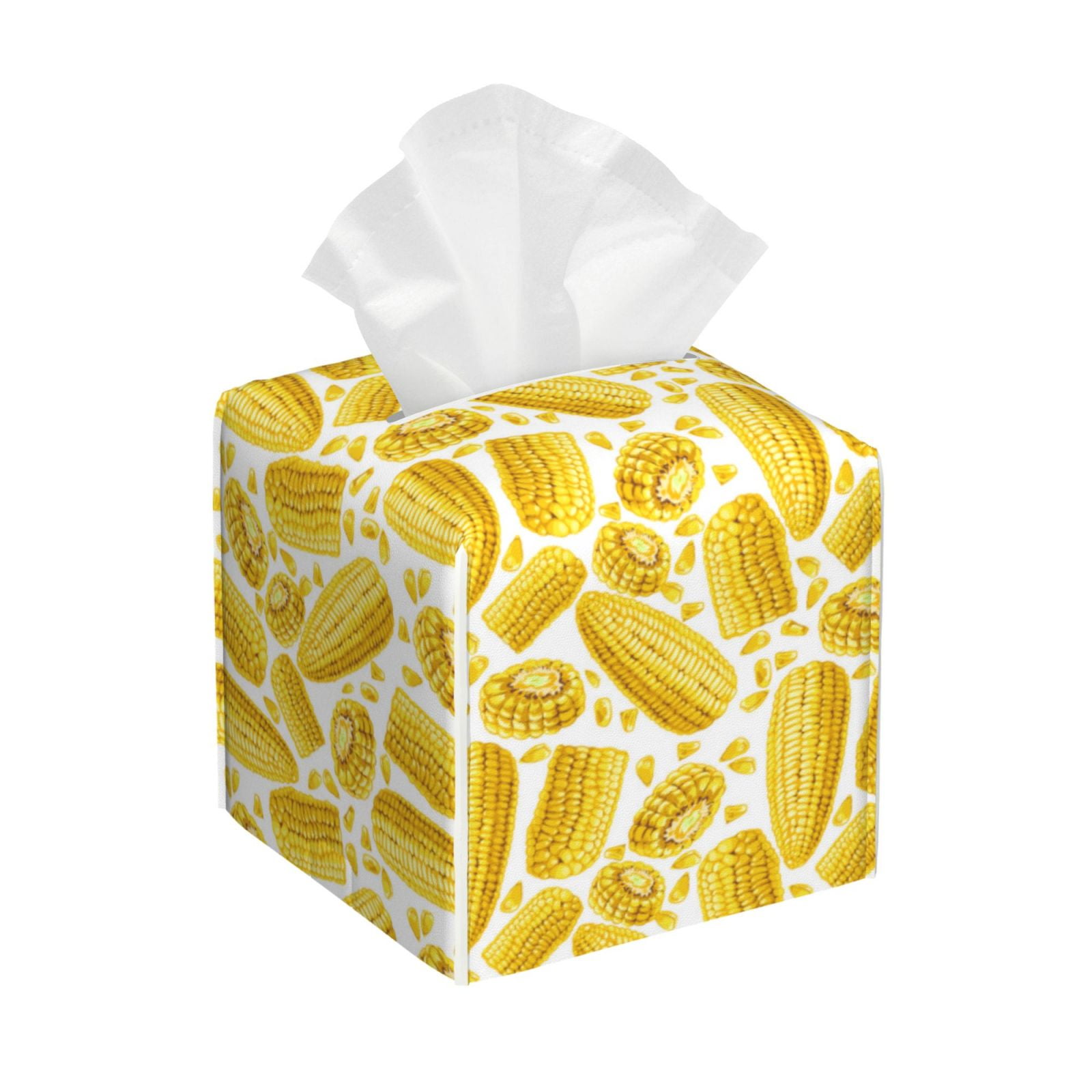 Sikiie Ears Of Corn Leather Tissue Box Cover Square, tissue box holder ...