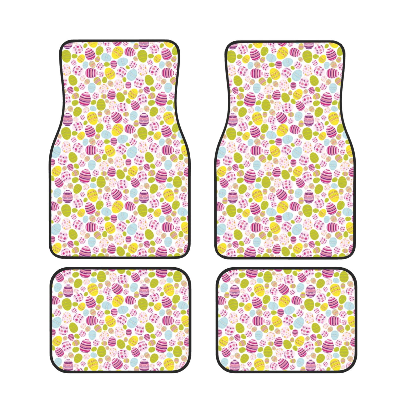 Sikiie Easter Egg Car Foot Mat Set of 4 Pieces Basics Universal Fit ...