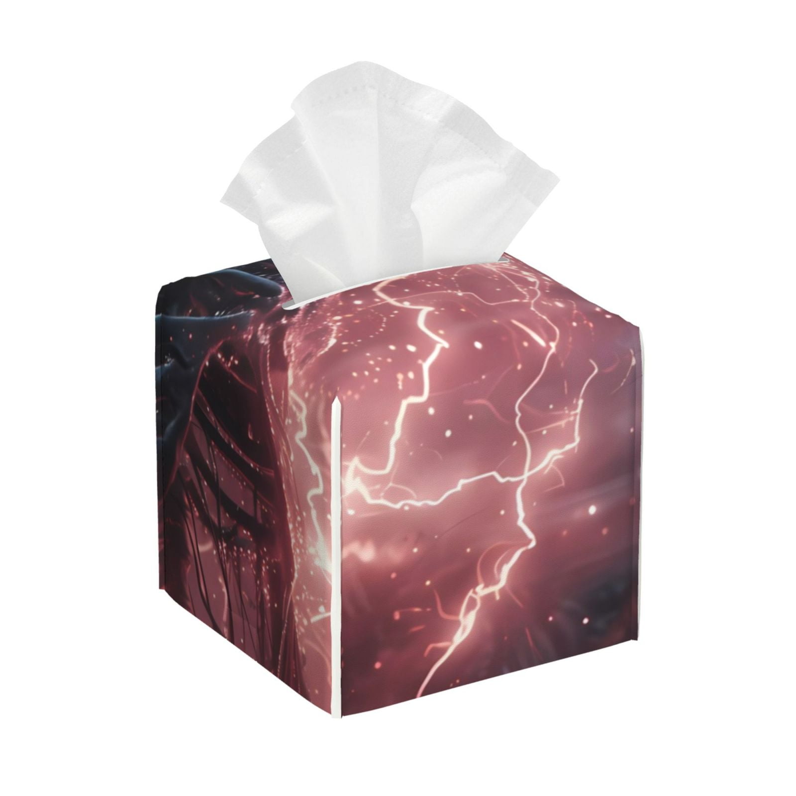 Sikiie Electric Skeleton Surrealism Leather Tissue Box Cover Square ...