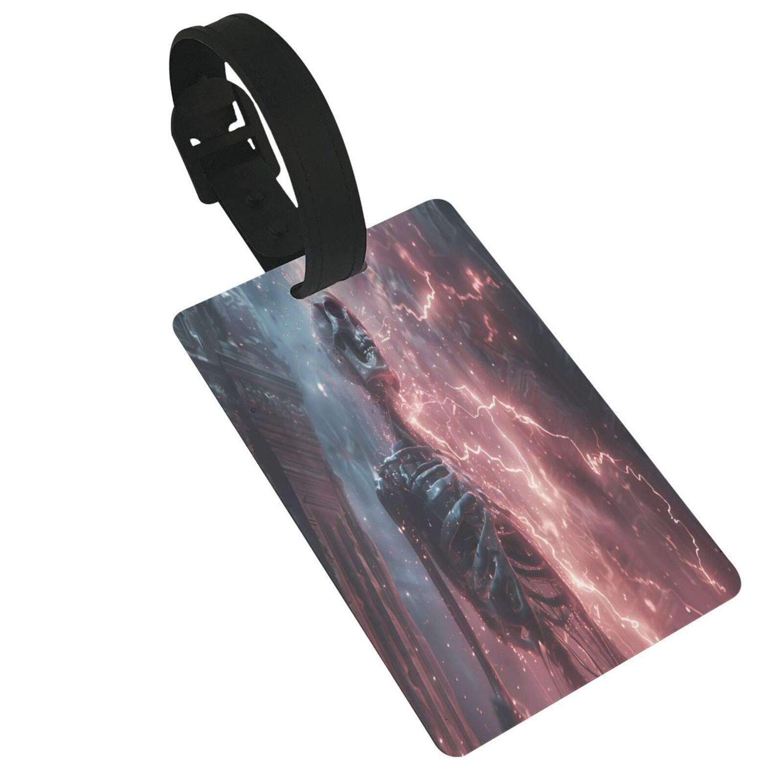 Sikiie Electric Skeleton Surrealism Luggage Tags Privacy Cover ID Label ...