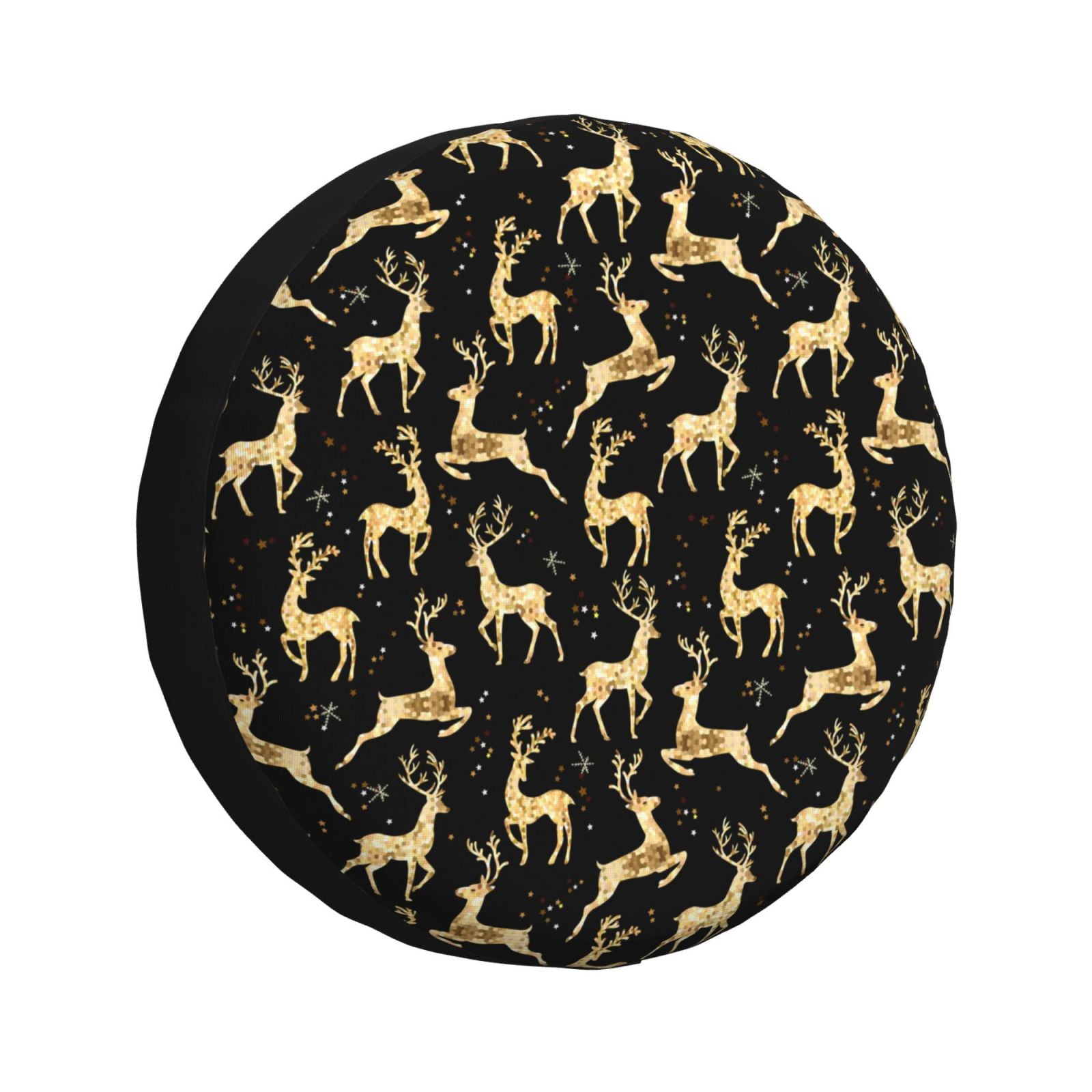 Sikiie Elegant Gold Moose PVC Leather Spare Tire Wheel Cover Spare Tire ...