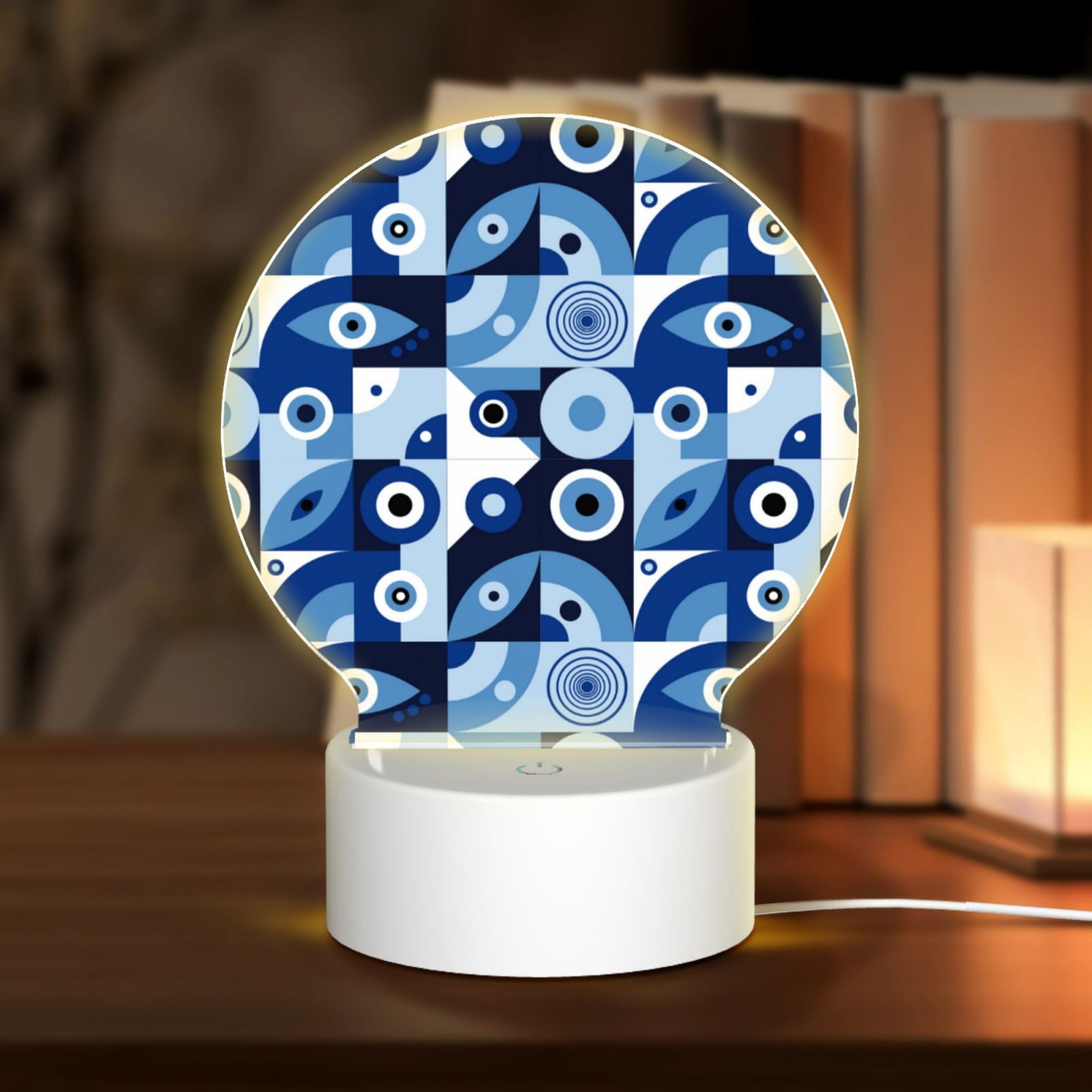 Sikiie Evil Eye Acrylic Night Light Gift Custom Acrylic Night Light LED ...
