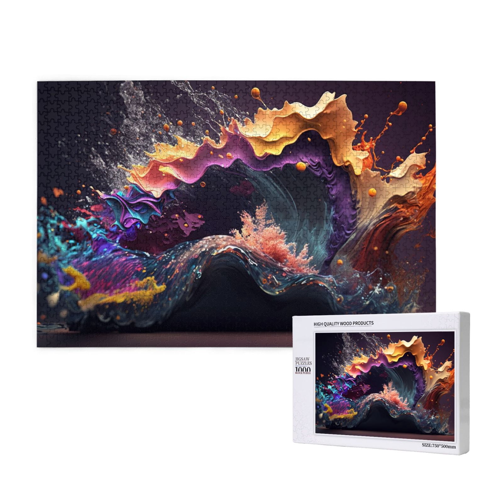 Sikiie Explosive Fluid Splash Art Puzzle, Jigsaw Puzzles, Jigsaw ...