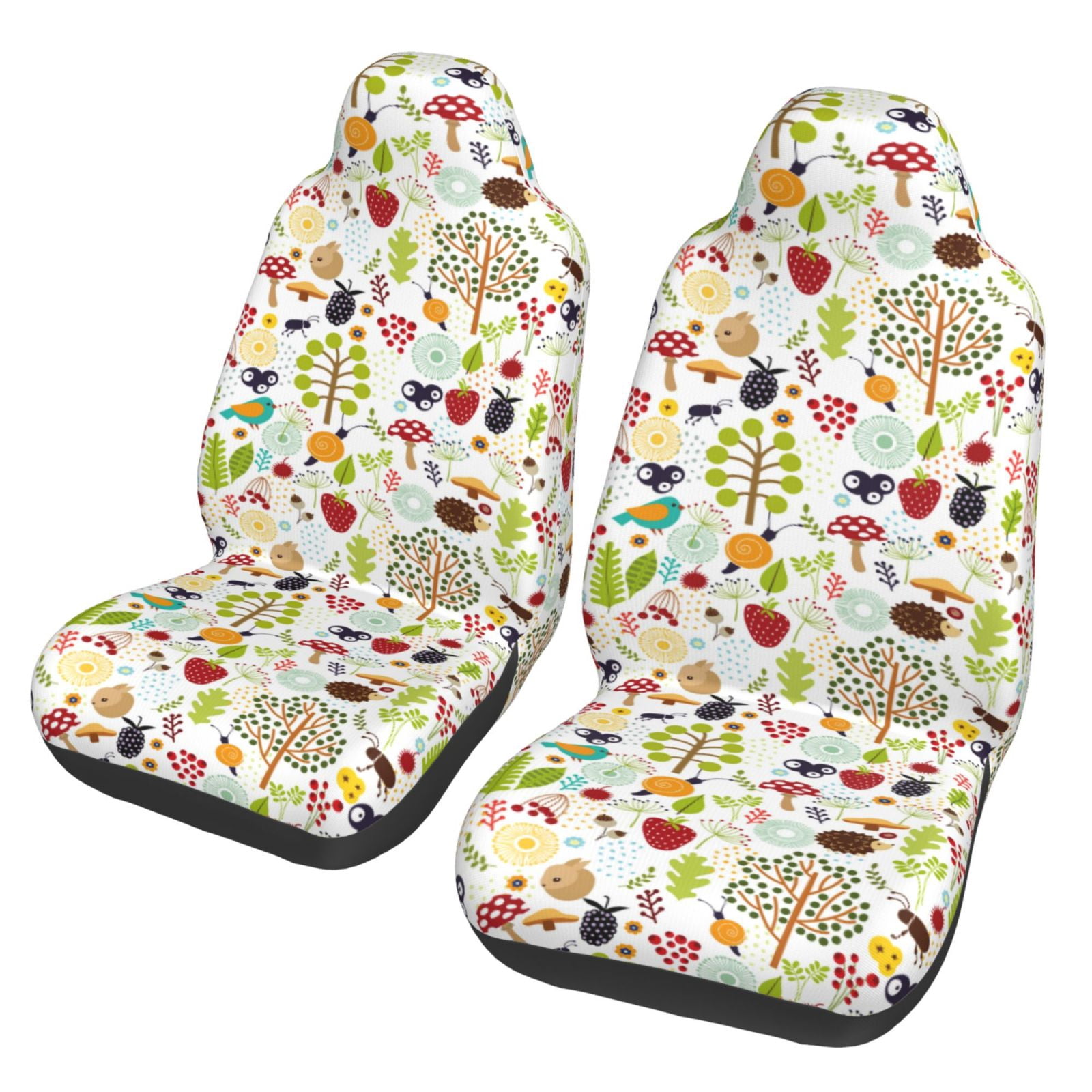 Sikiie Fall Animals Car Seat Protector 2 Pack Car Seat Cushion Mat, Car ...