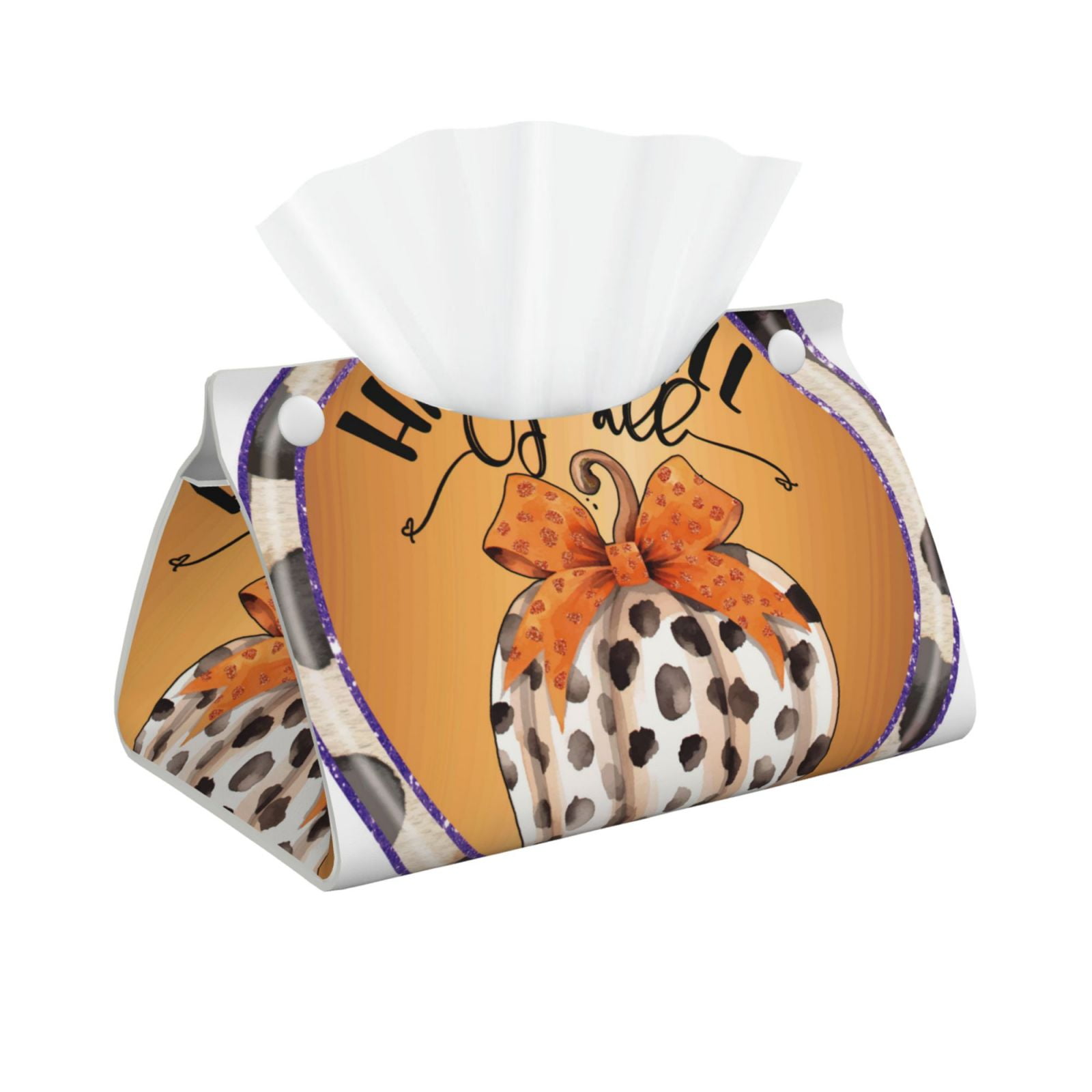 Sikiie Fall Farmhouse Pumpkins1 Leather Tissue Box Cover Rectangle ...