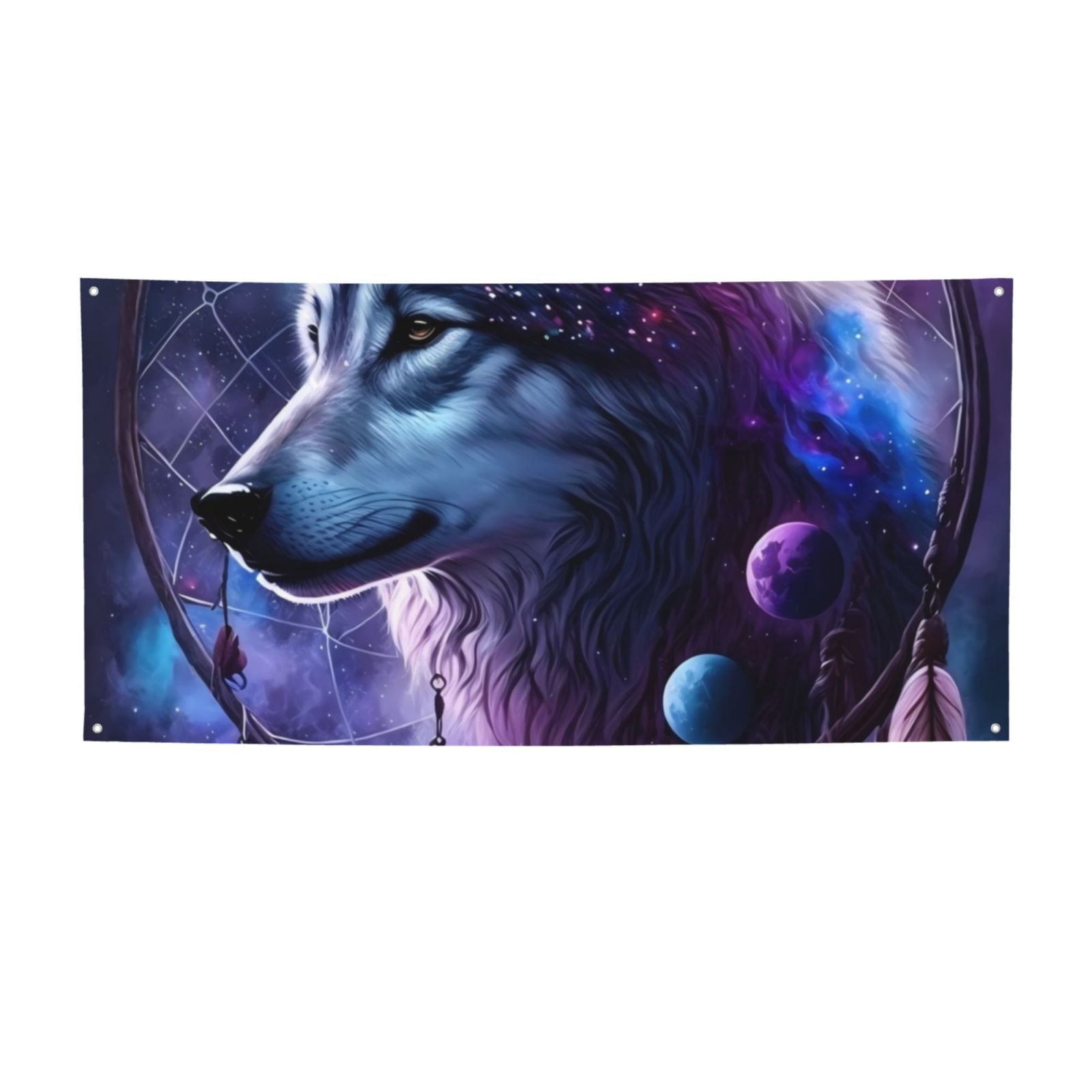 Sikiie Feathered Wolf Custom Banners and Signs Customize Outdoor ...
