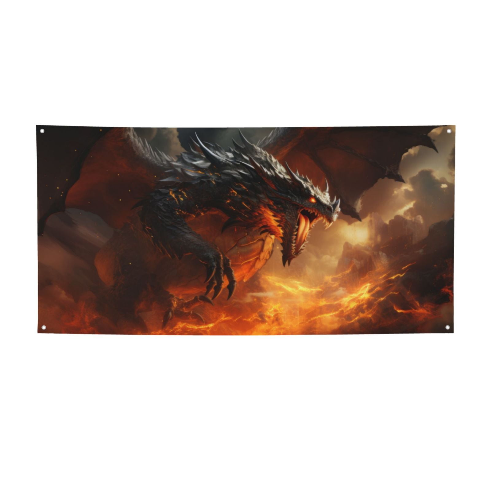 Sikiie Fiery Dragon Of Chaos Custom Banners and Signs Customize Outdoor ...