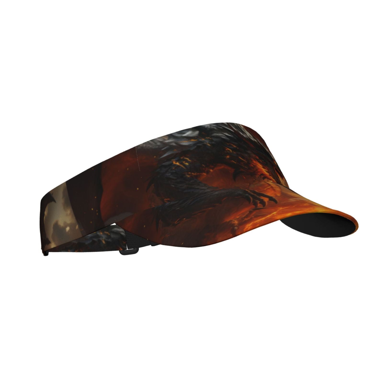 Sikiie Fiery Dragon Of Chaos Sun Visor Hat Adjustable Velcro Golf Visor ...