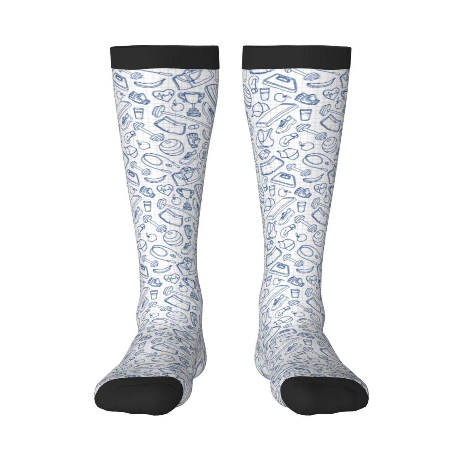 Sikiie Fitness Guru Knee Socks, High Socks Long Stretchy Sock Women ...
