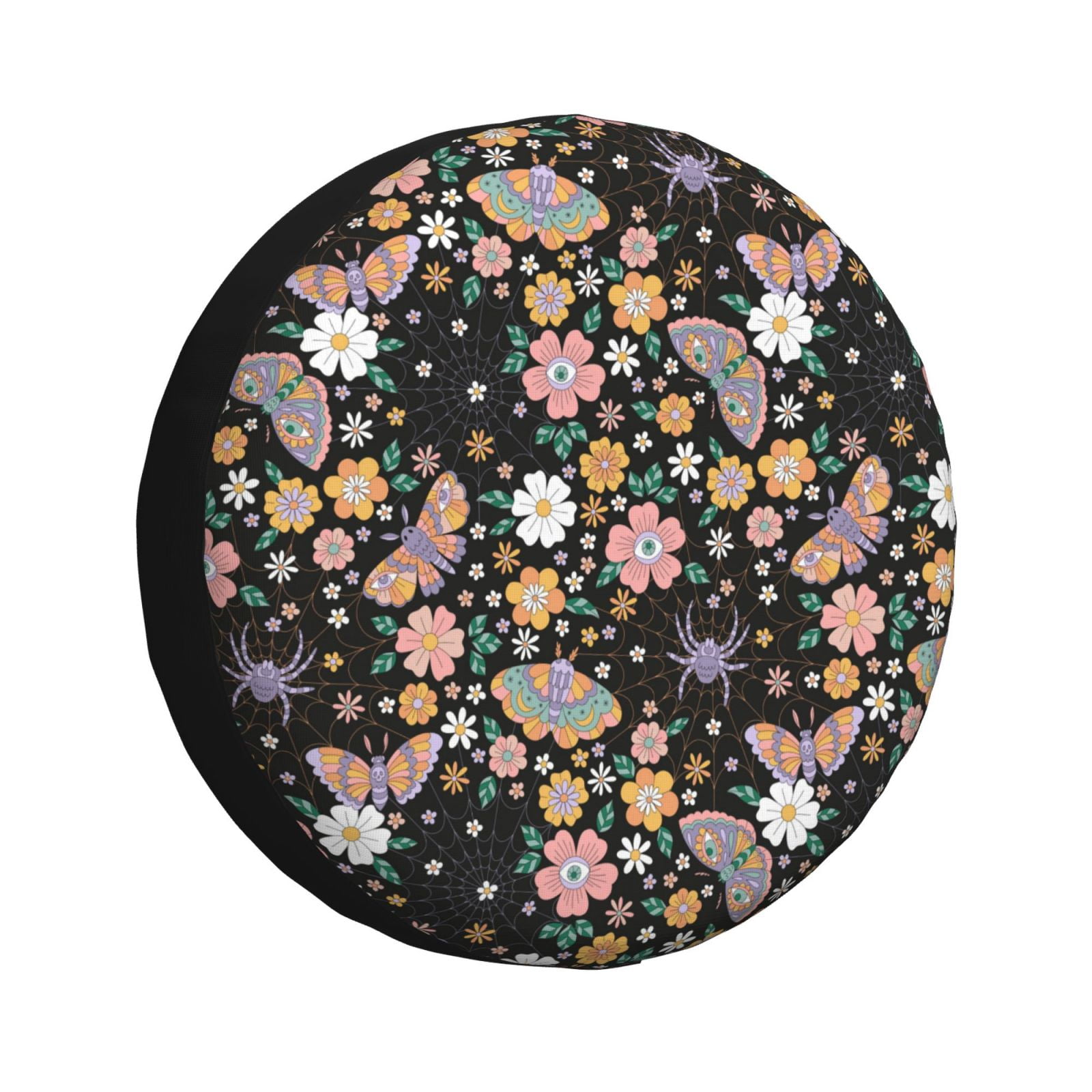 Sikiie Floral Insects PVC Leather Spare Tire Wheel Cover Spare Tire ...
