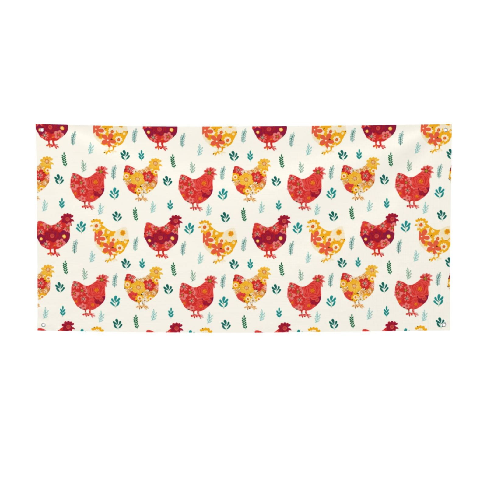 Sikiie Flower Chicken Custom Banners and Signs Customize Outdoor ...