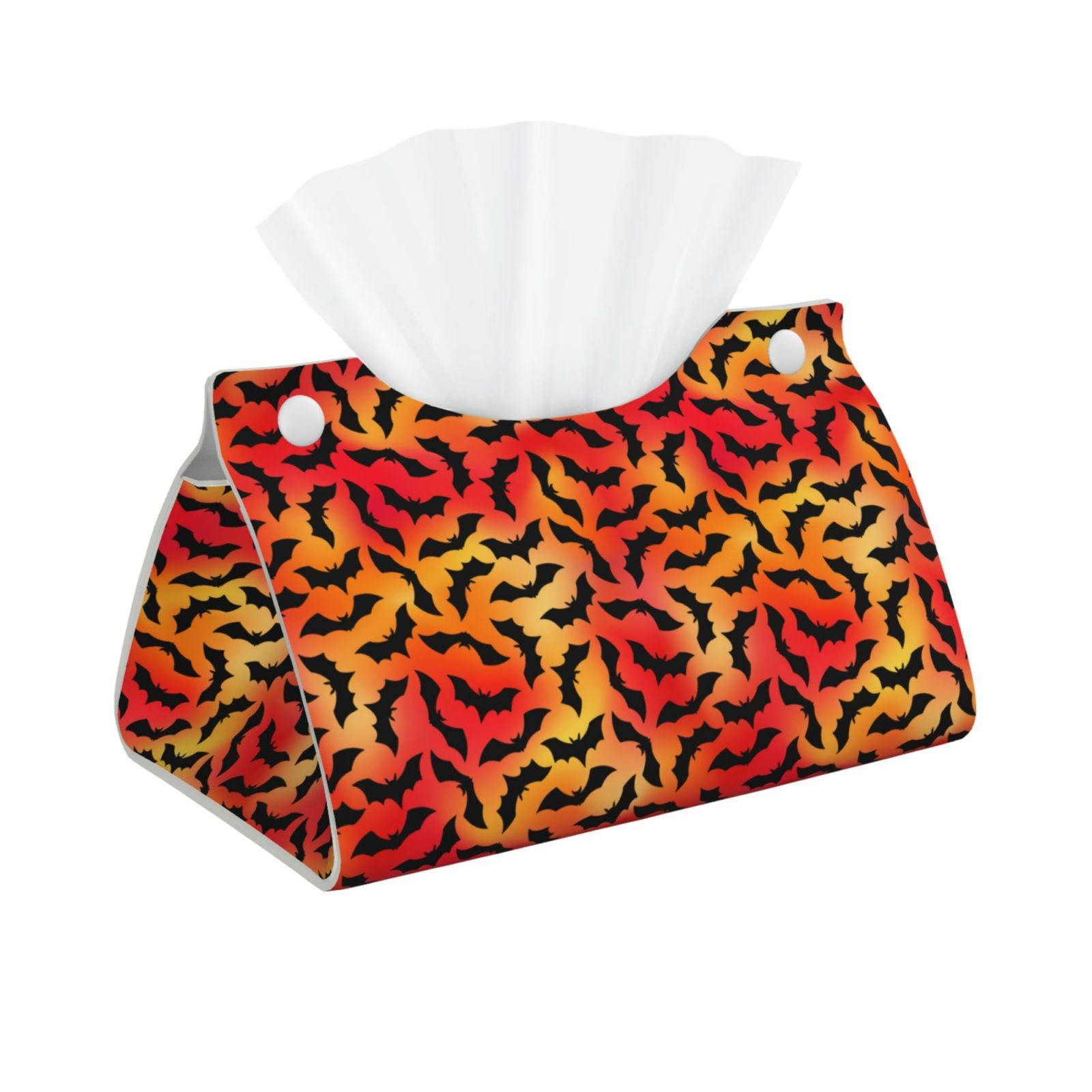 Sikiie Flying Black Bat Leather Tissue Box Cover Rectangle, Long Tissue ...