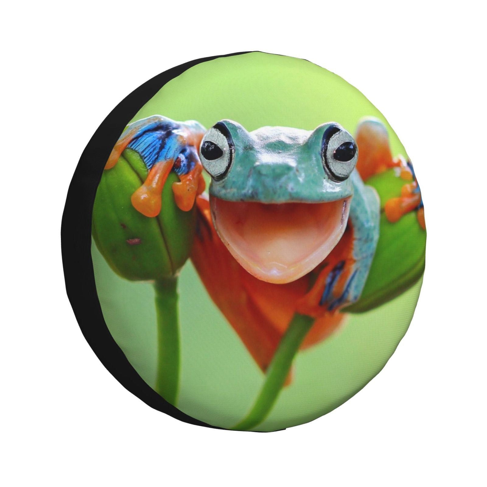 Sikiie Flying Frog On Branch PVC Leather Spare Tire Wheel Cover Spare ...