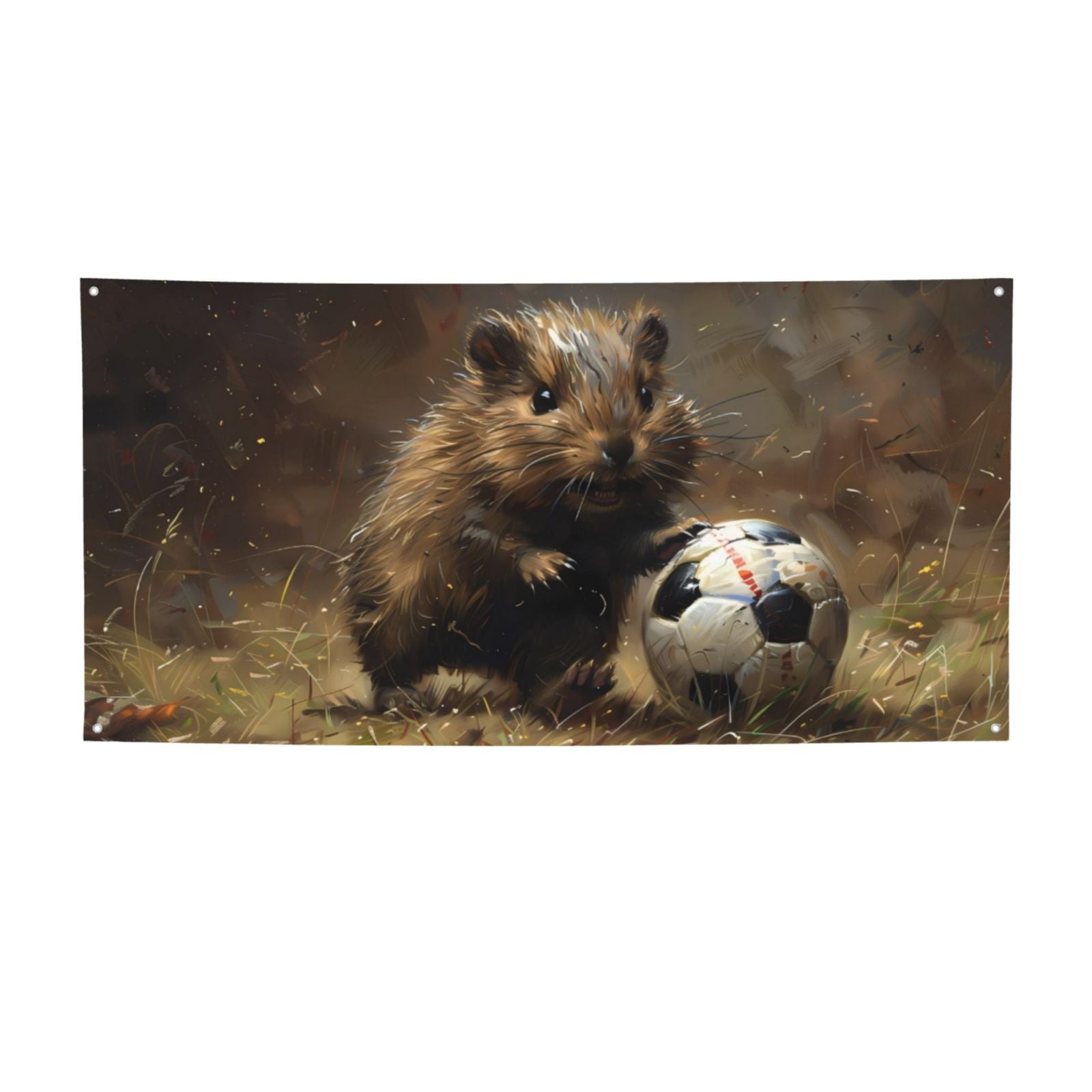 Sikiie Football Loving Hamster Custom Banners and Signs Customize ...