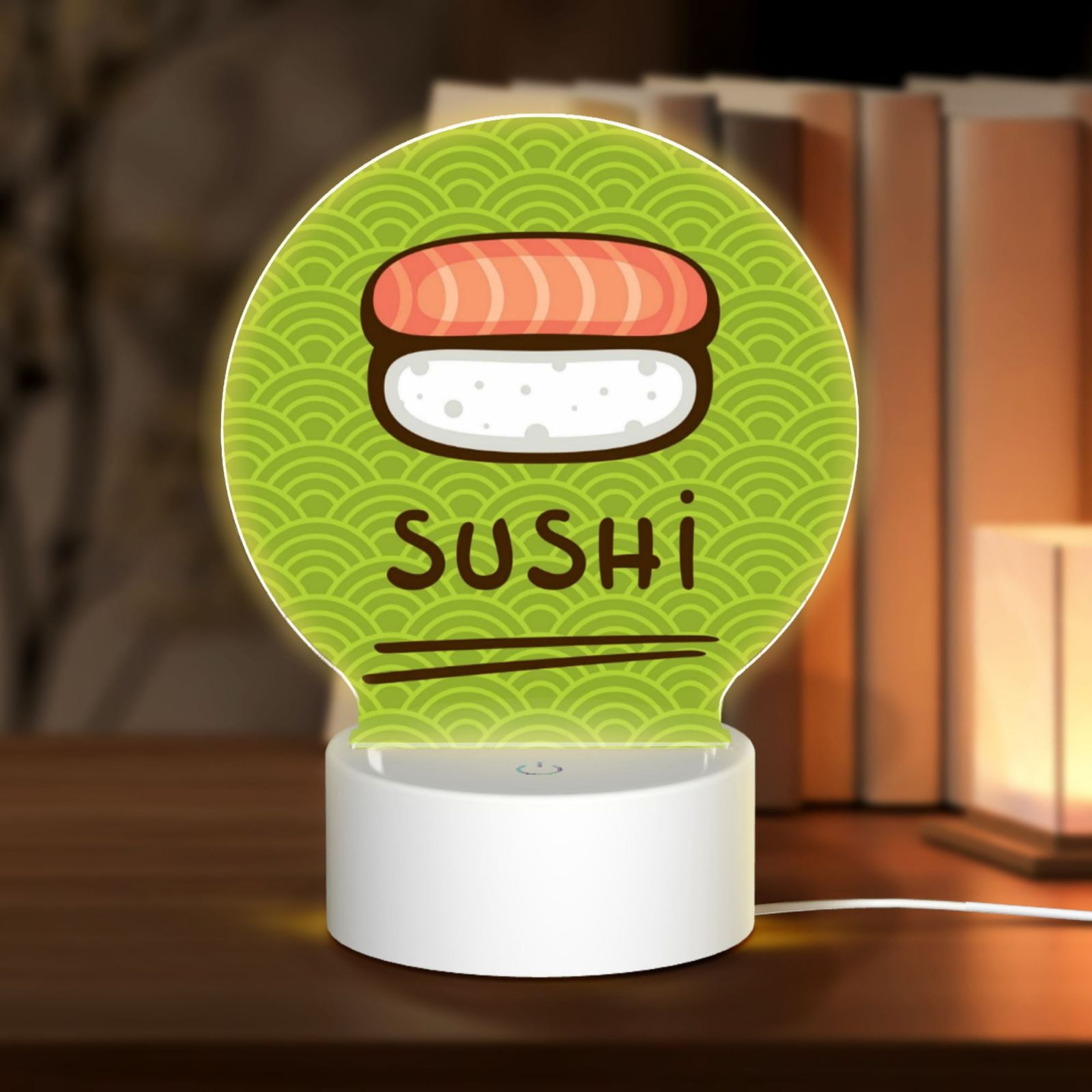 Sikiie Fresh Sushi Acrylic Night Light Gift Custom Acrylic Night Light ...