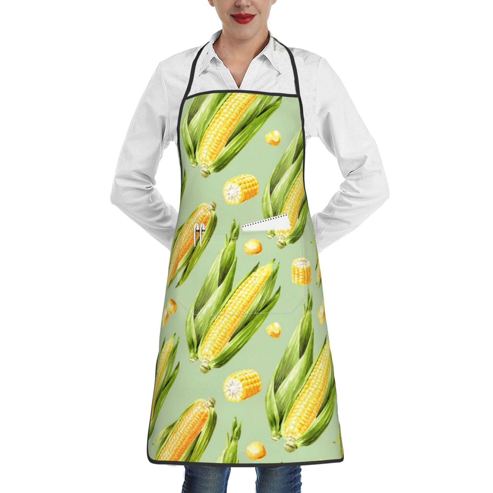 Sikiie Fresh Sweet Corn Aprons for Kitchen Cooking Aprons, Chef Apron ...