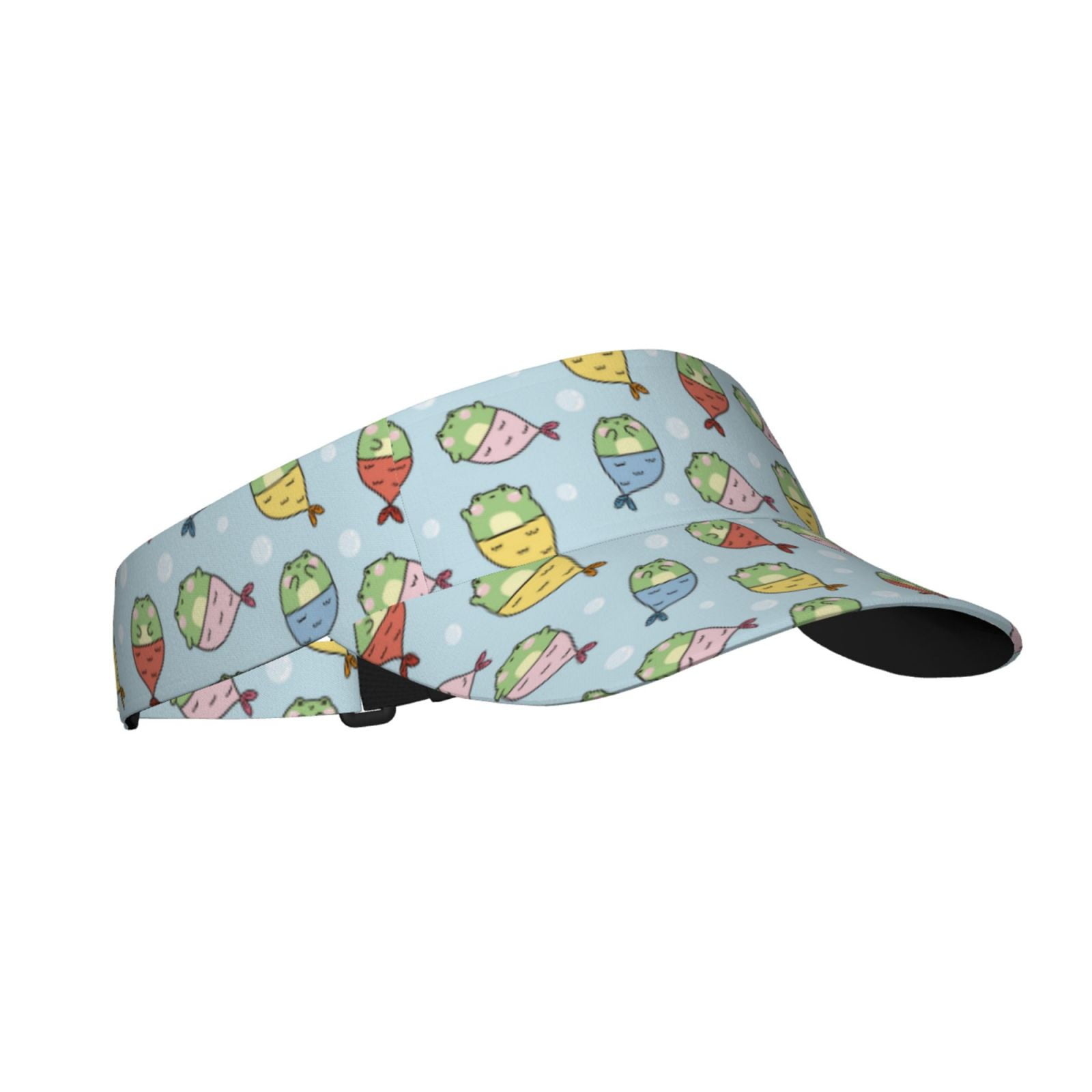 Sikiie Frog In Mermaid Sun Visor Hat Adjustable Velcro Golf Visor ...