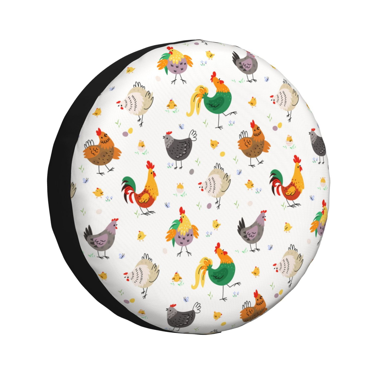 Sikiie Funny Chicken PVC Leather Spare Tire Wheel Cover Spare Tire ...