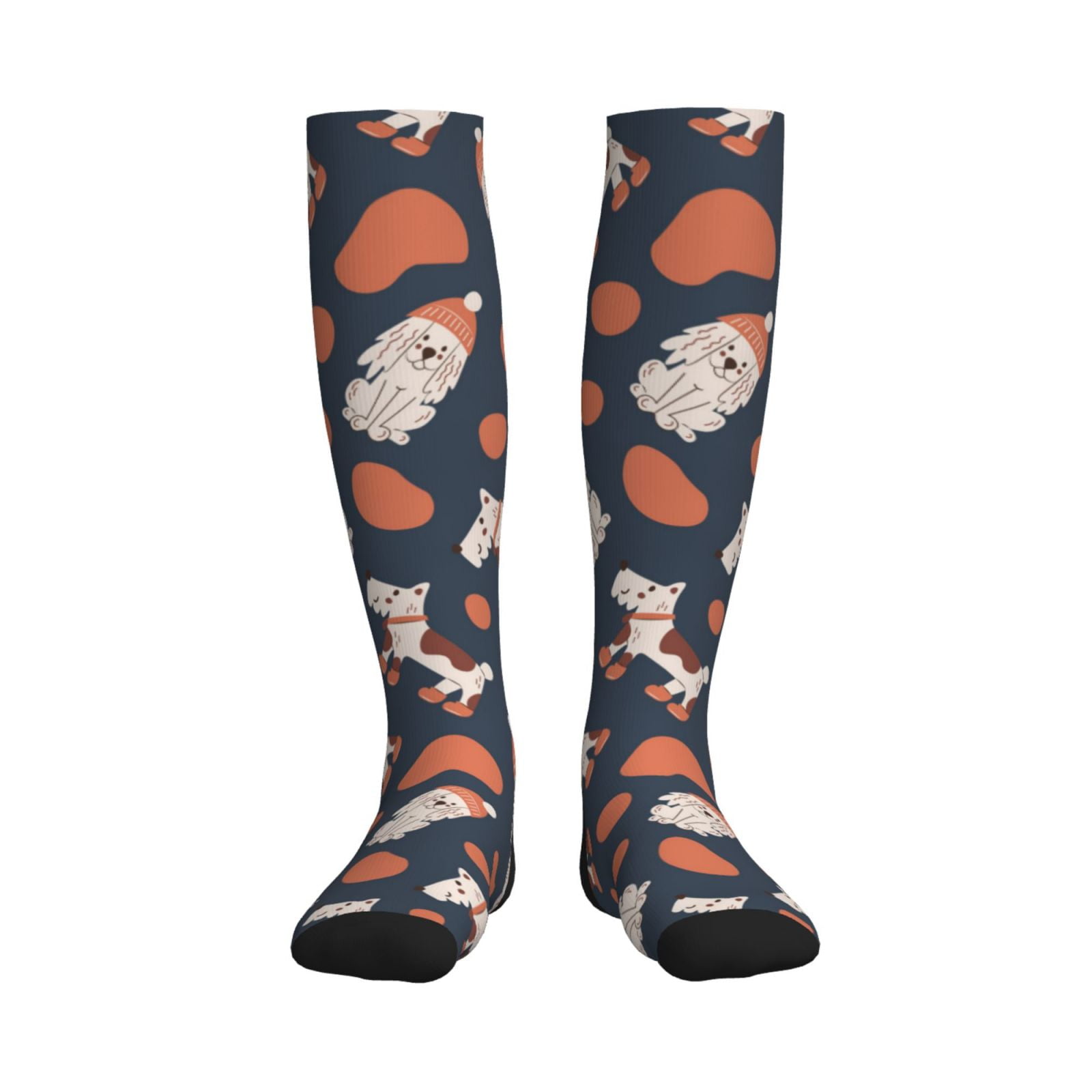 Sikiie Funny Dogs 1 Pairs Compression Socks for Men and Women 15-20 ...