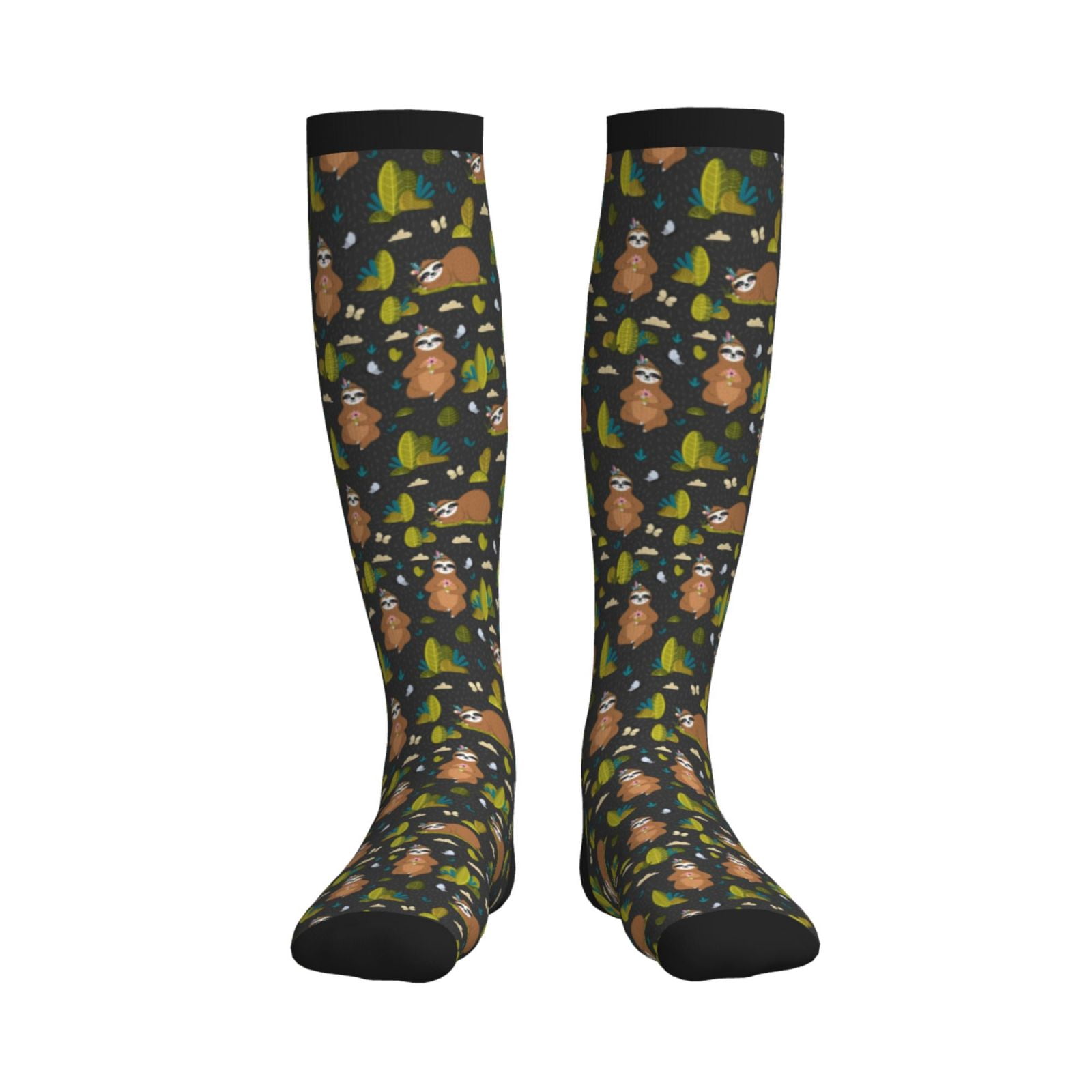 Sikiie Funny Sloths In The Forest 1 Pairs Compression Socks for Men and ...