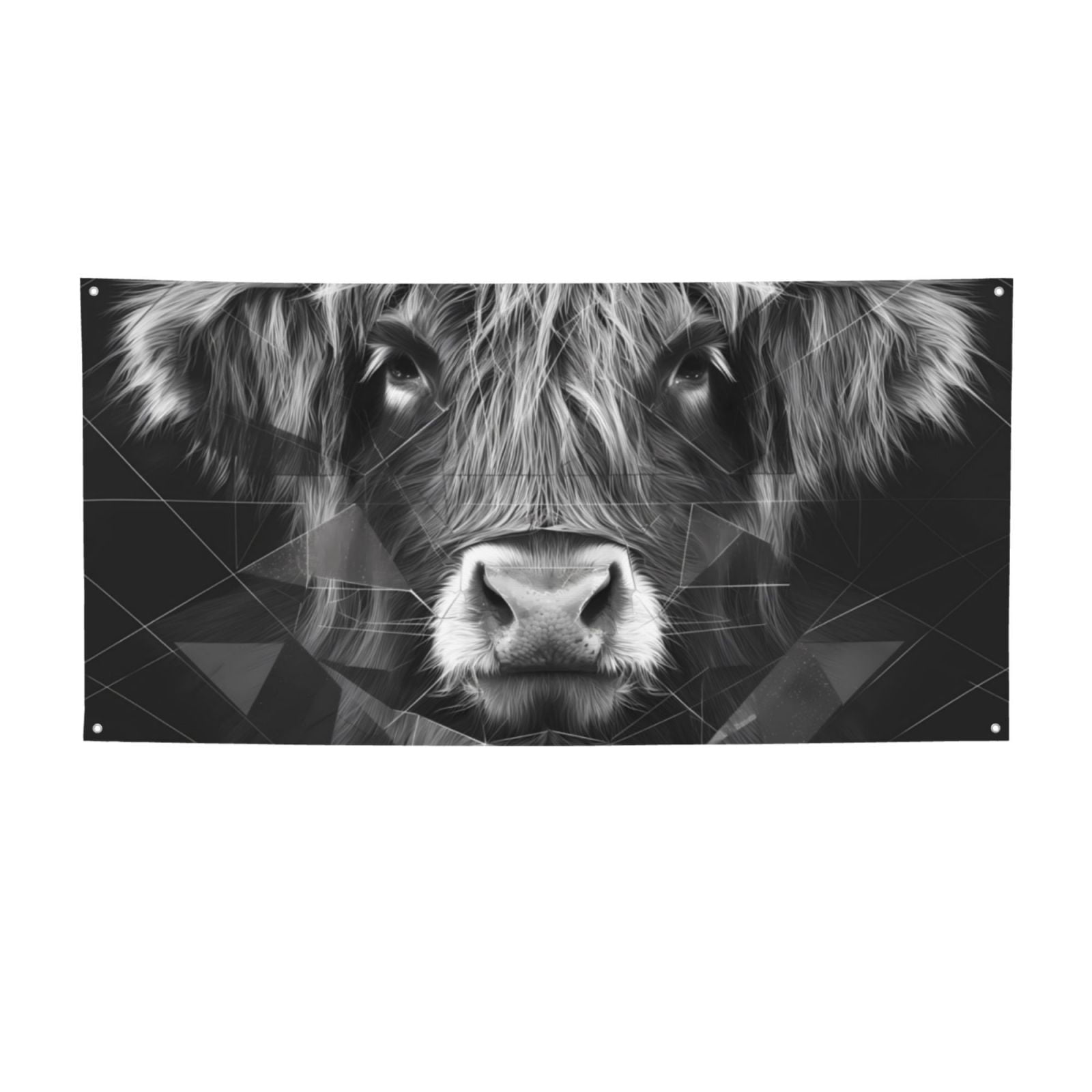 Sikiie Geometric Bull Design Custom Banners and Signs Customize Outdoor ...