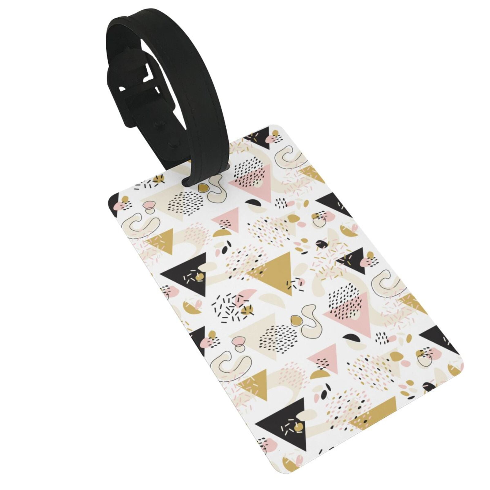 Sikiie Geometric Triangle Luggage Tags Privacy Cover ID Label Suitcase ...