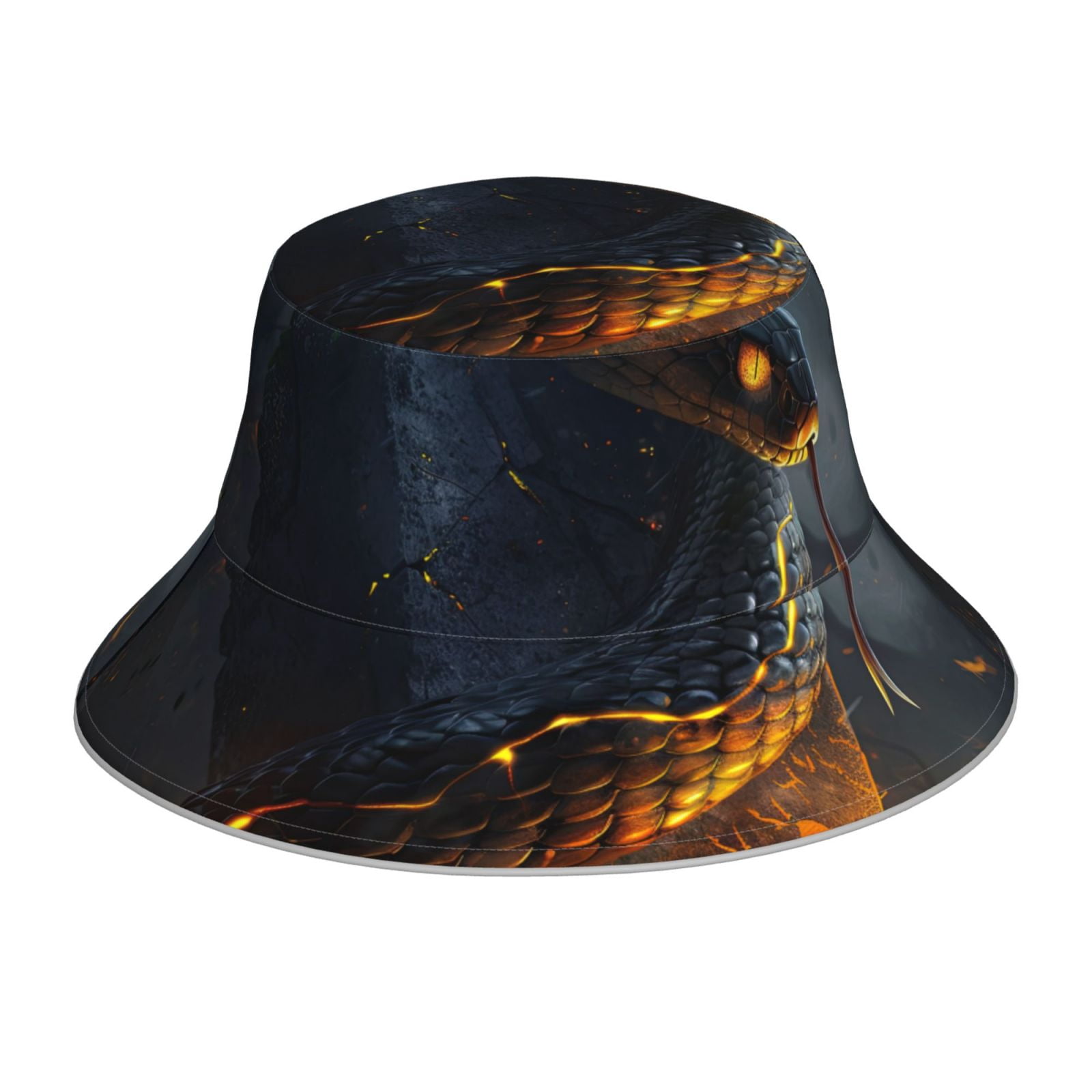Sikiie Glowing Snake Dark Forest Reflective Double-Sided Bucket Hat ...