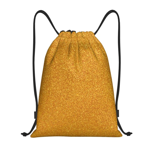Sikiie Gold Glitter Drawstring Backpack Drawstring Bags, Draw String ...