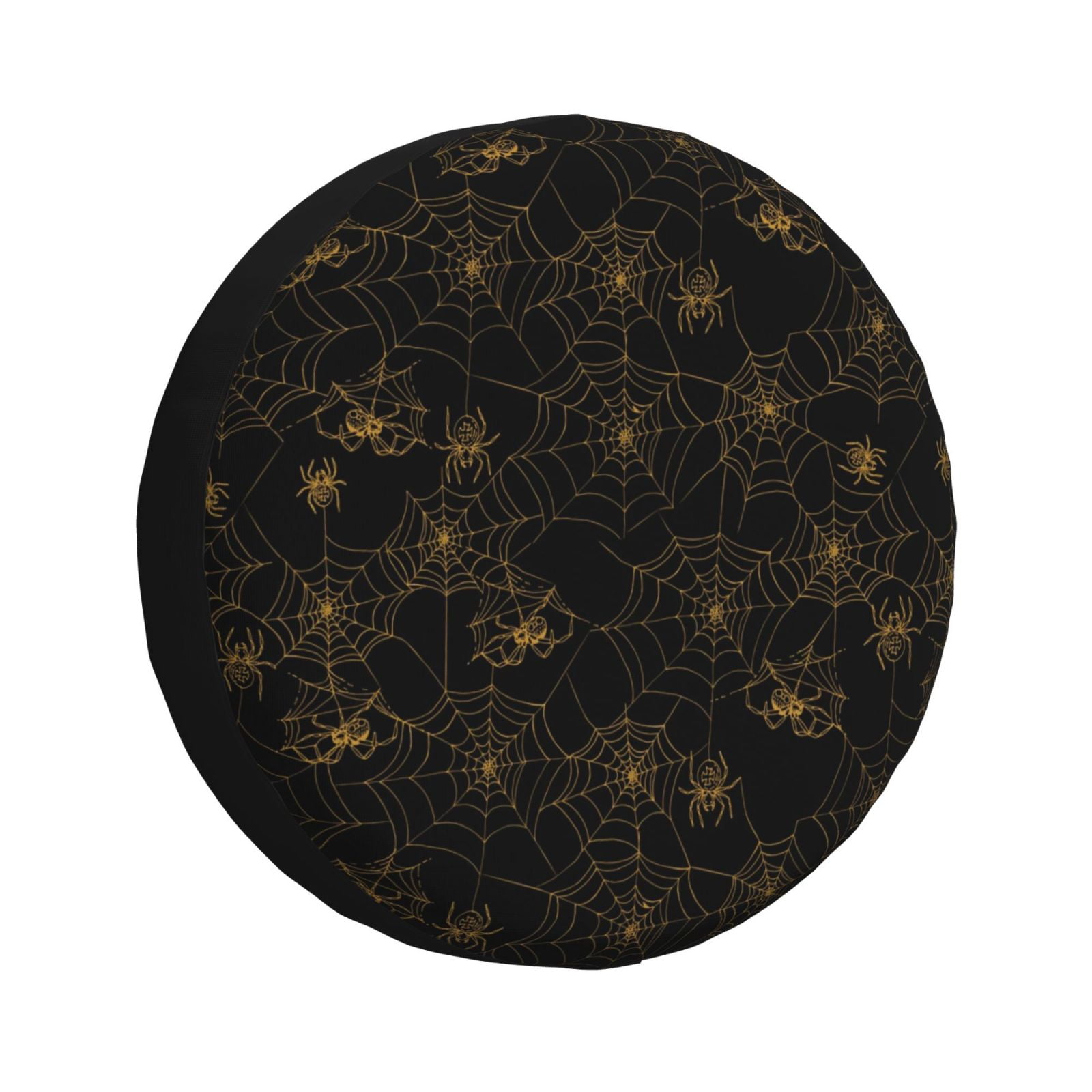 Sikiie Gold Spiders And Cobwebs PVC Leather Spare Tire Wheel Cover ...