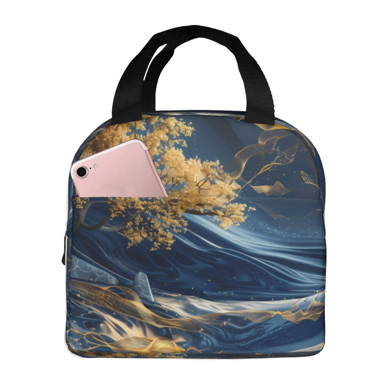 Sikiie Golden Fantasy Landscape Lunch Bag for Women & Men Adult ...