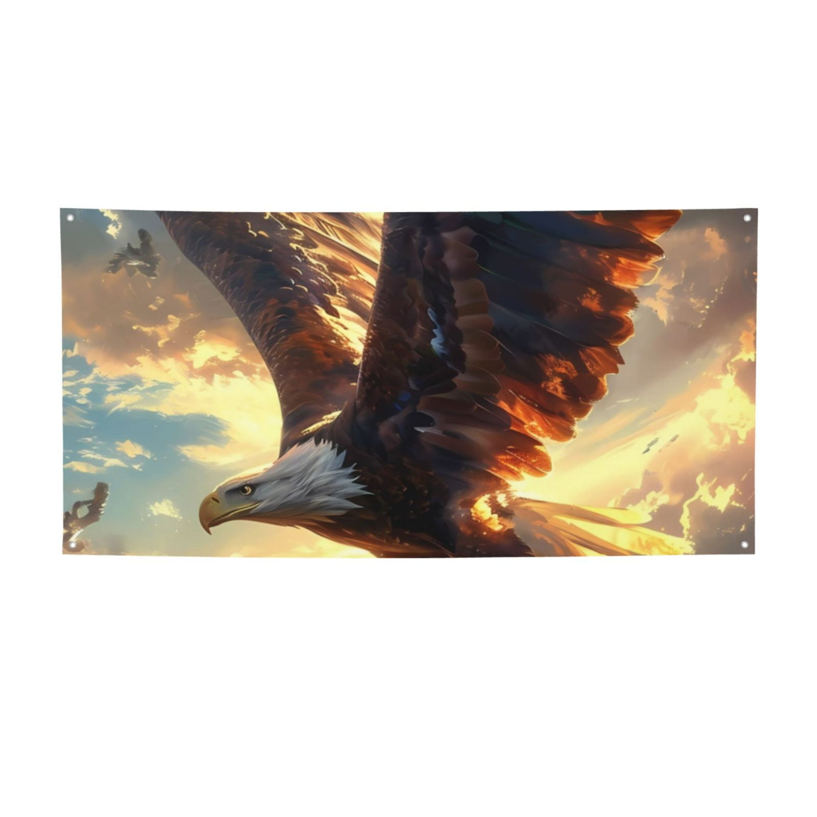 Sikiie Golden Sky Bald Eagle Custom Banners and Signs Customize Outdoor ...