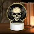Sikiie Gothic Winged Skull Acrylic Night Light Gift Custom Acrylic ...