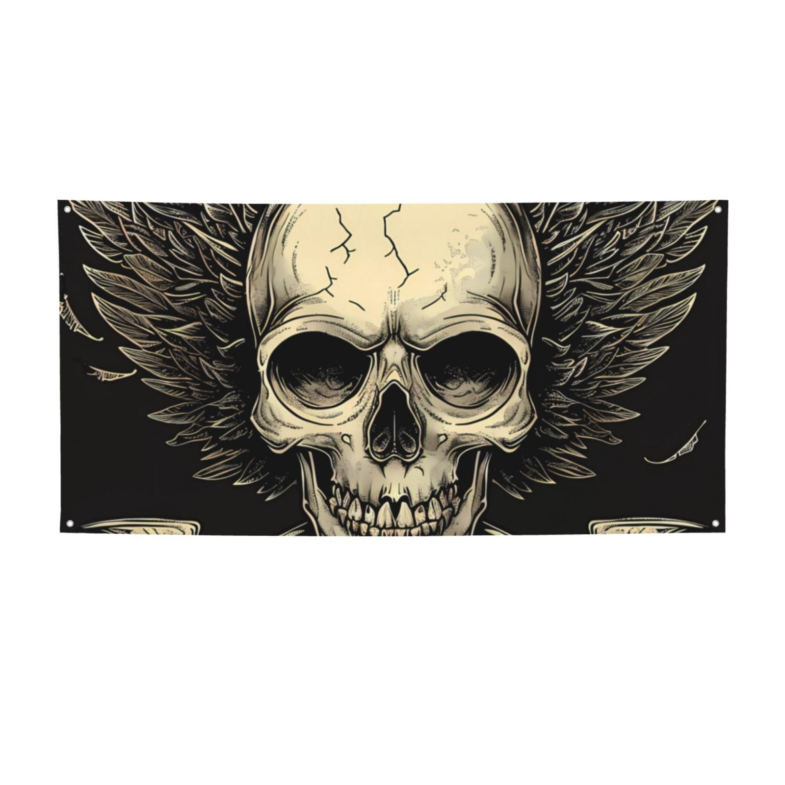 Sikiie Gothic Winged Skull Custom Banners and Signs Customize Outdoor ...