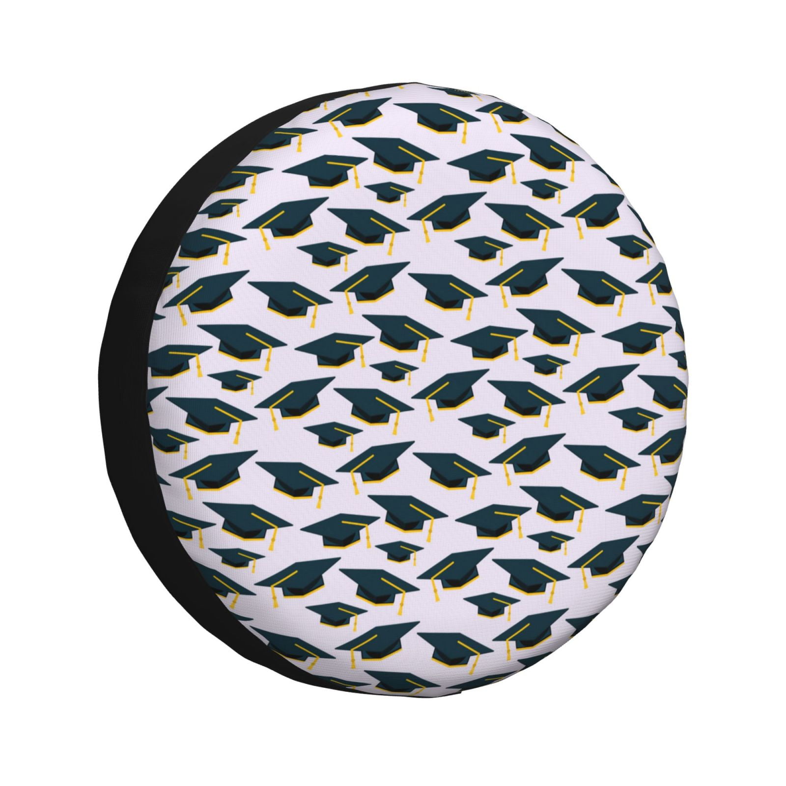 Sikiie Graduation Hats PVC Leather Spare Tire Wheel Cover Spare Tire ...
